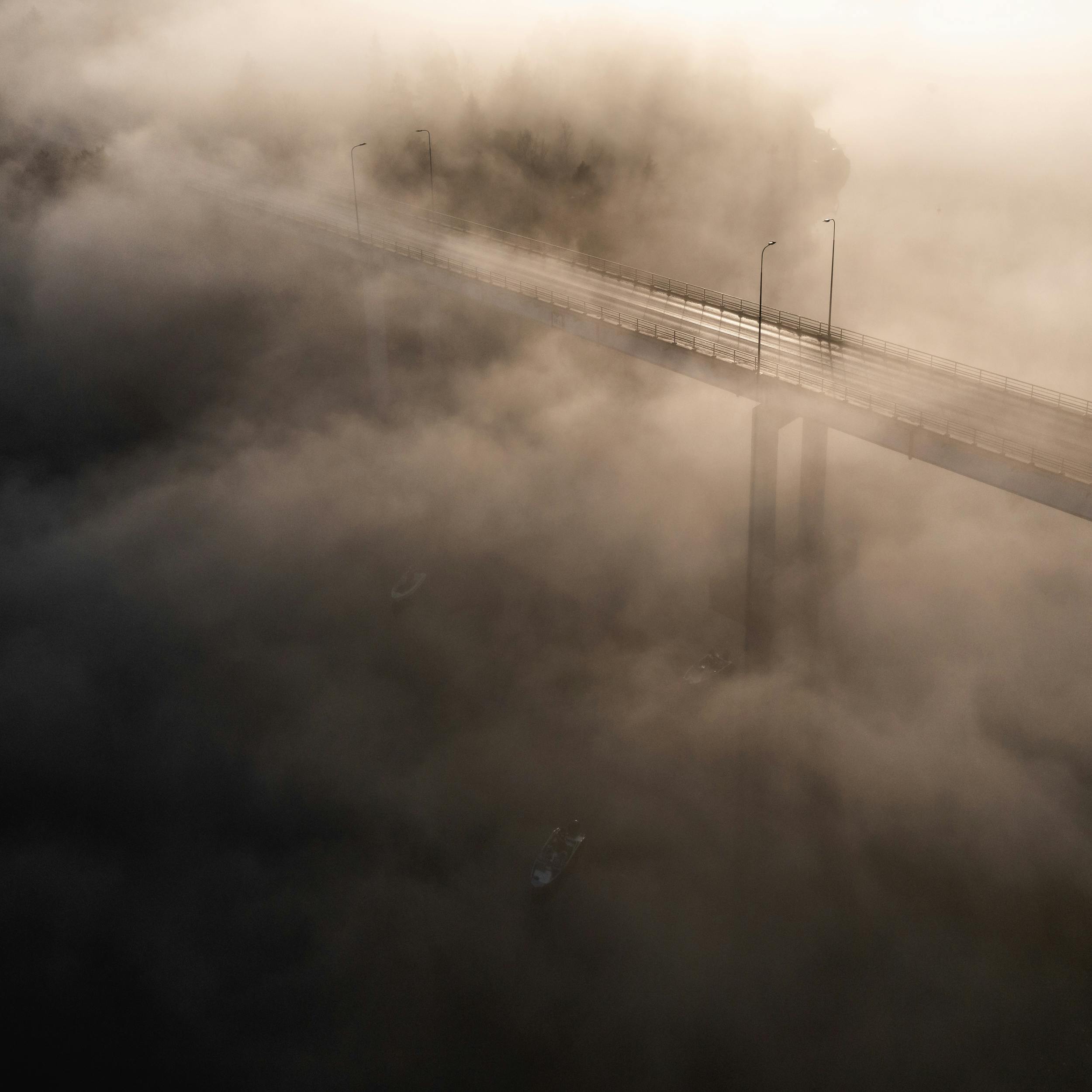 Fog Covering Bridges · Free Stock Photo