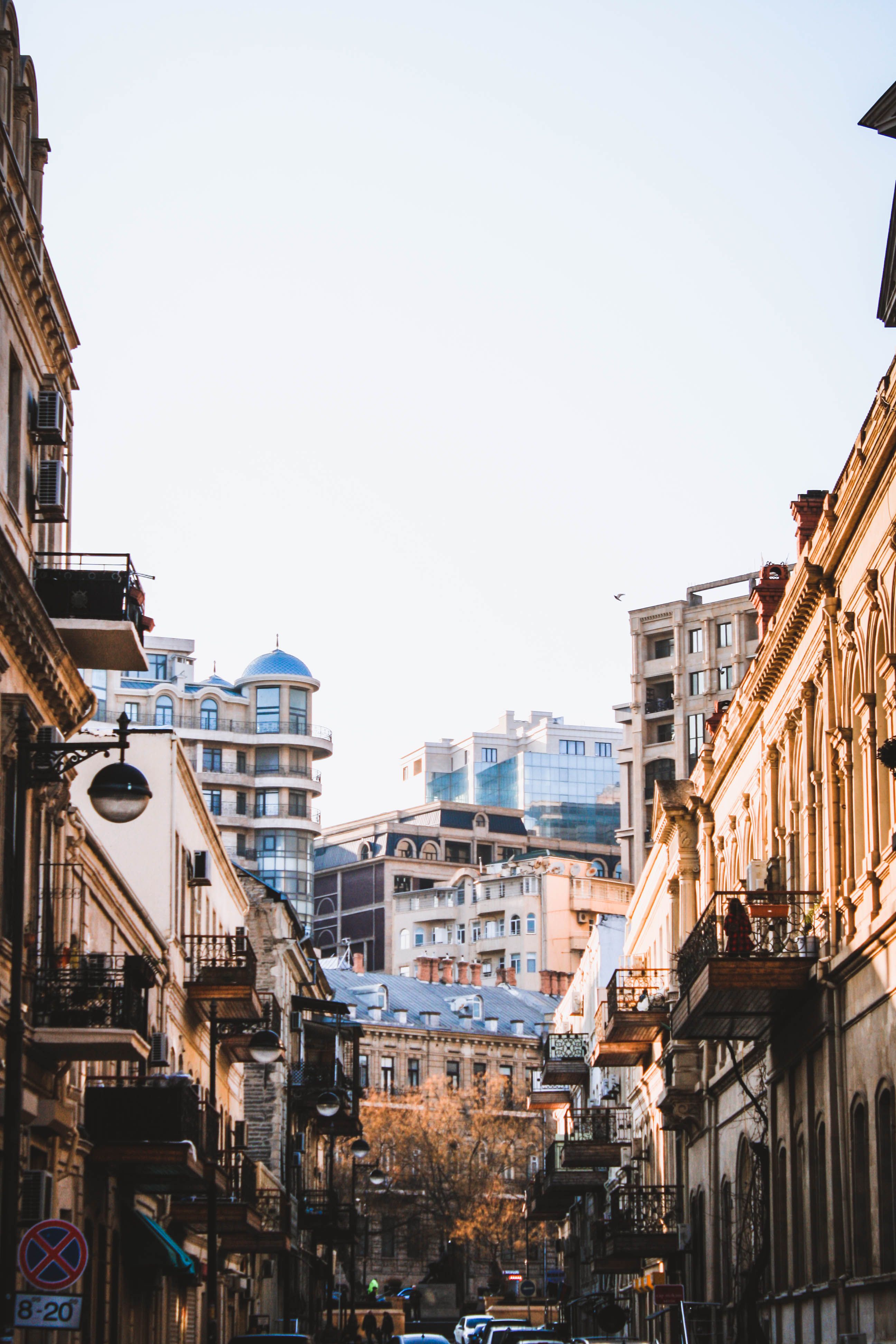Clear Sky over Buildings in City · Free Stock Photo