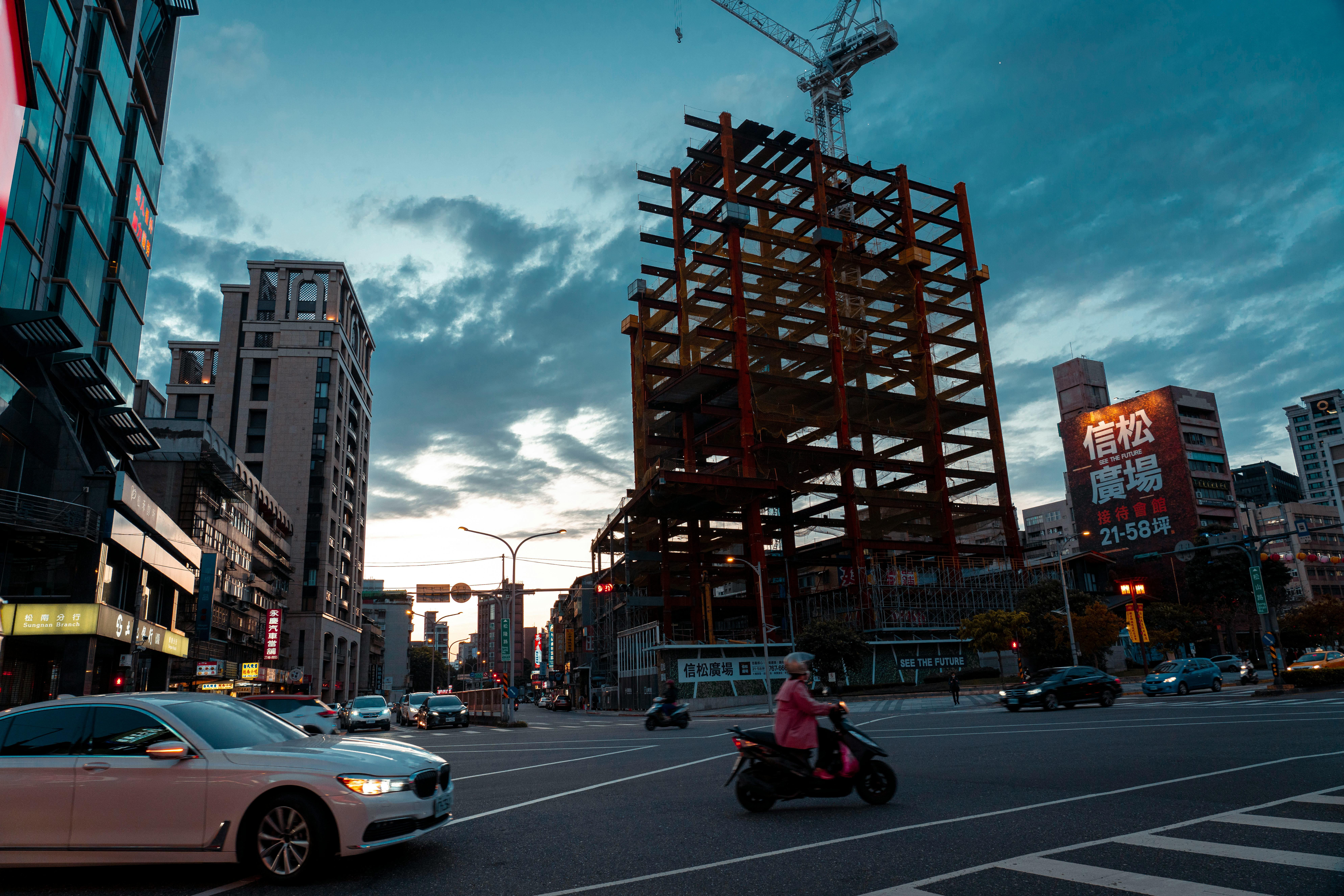 Construction Site in the Middle of a City · Free Stock Photo