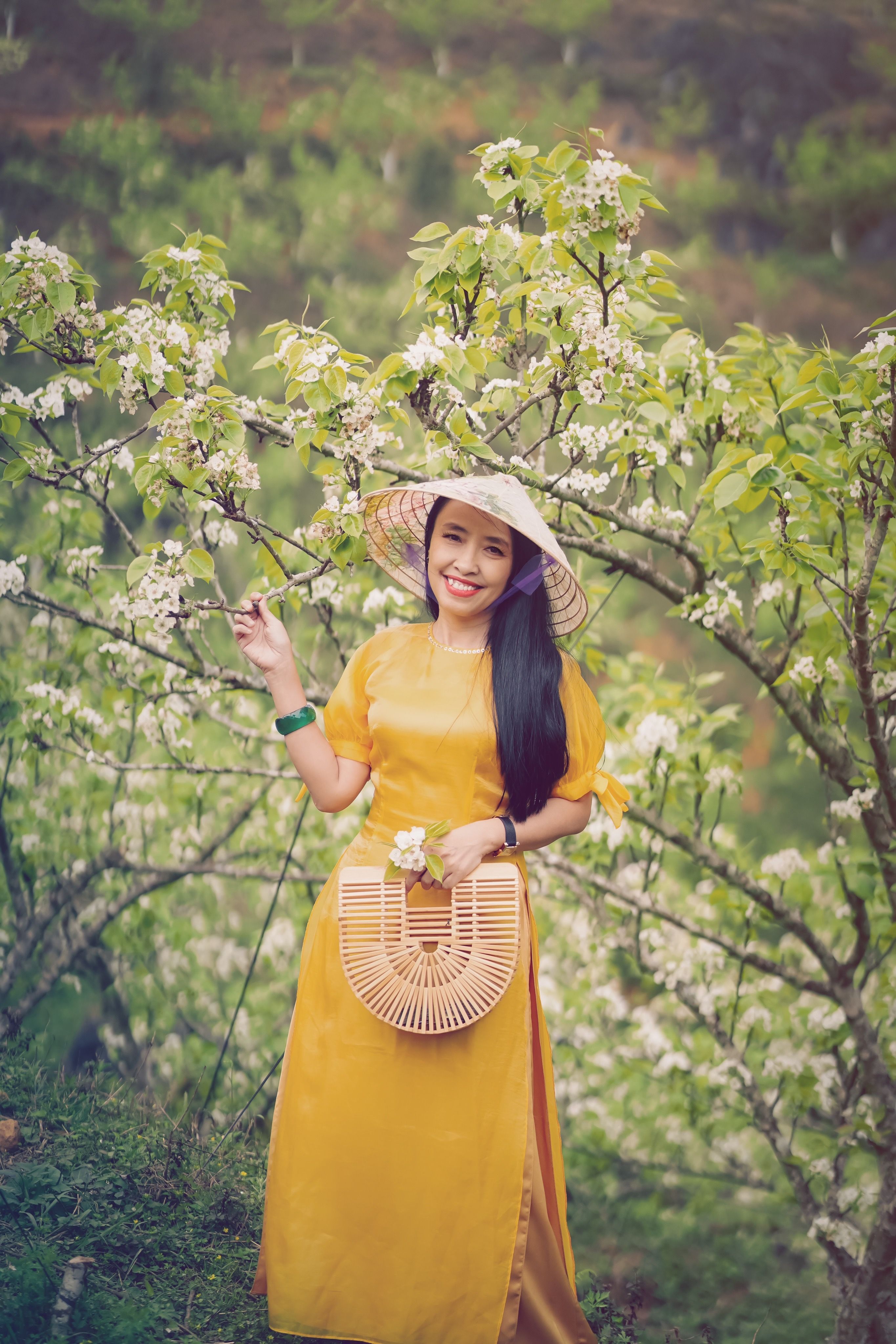 Beautiful Woman in Yellow Dress · Free Stock Photo