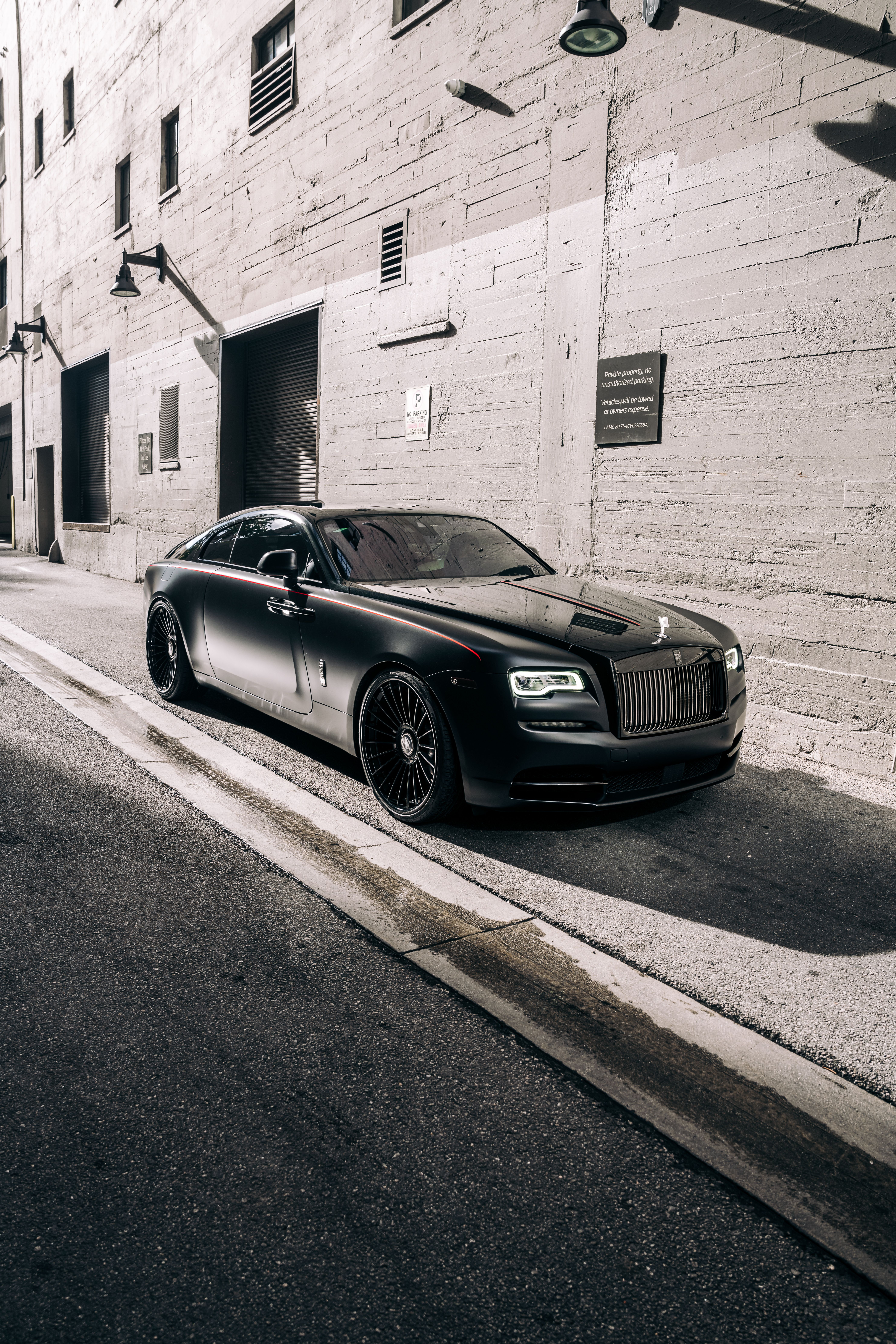 Rolls-Royce Wraith Parked on the Side of the Street in City · Free ...