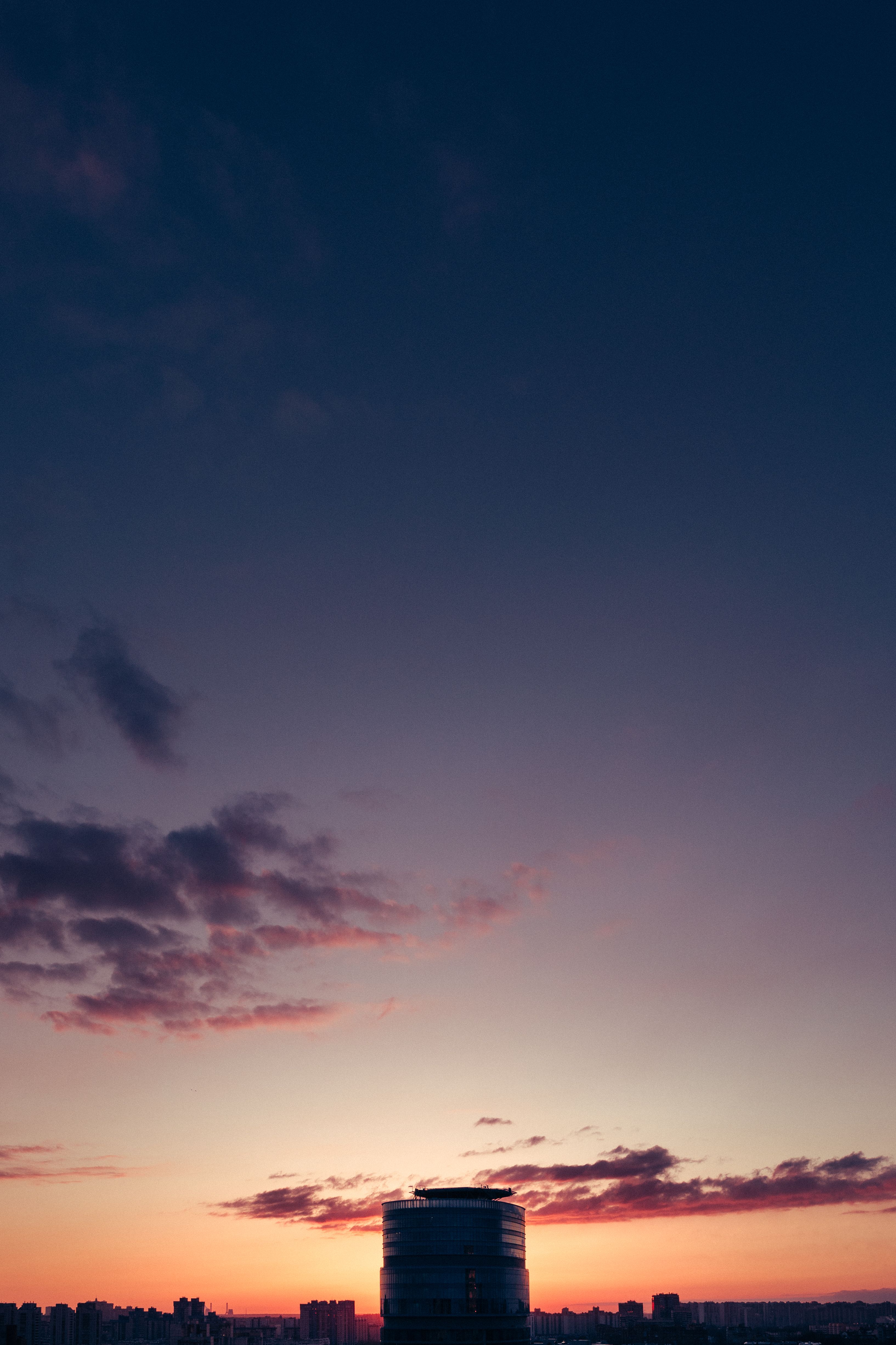 Blue Sky over City Skyline · Free Stock Photo