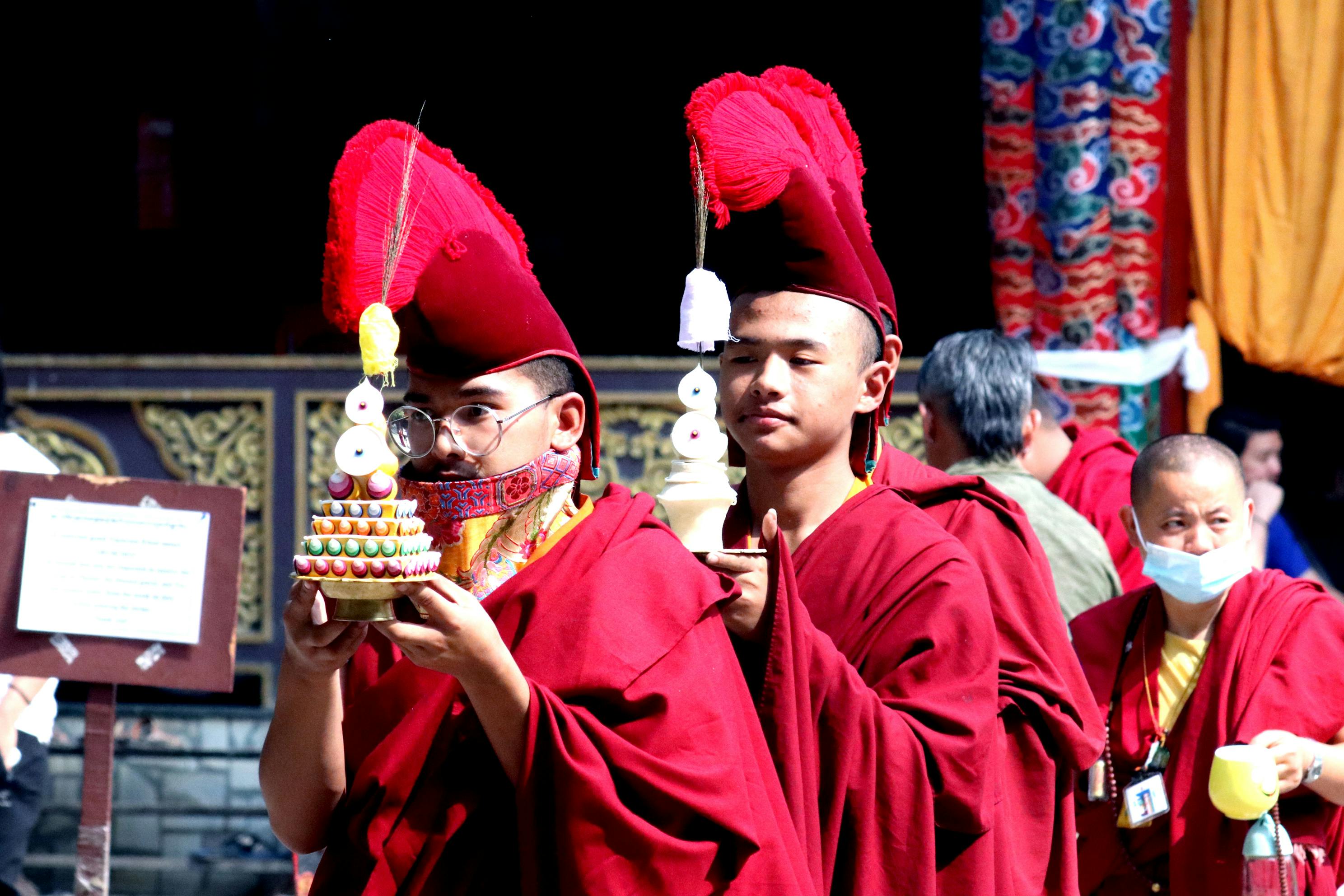 Monks Wearing Traditional Clothes · Free Stock Photo