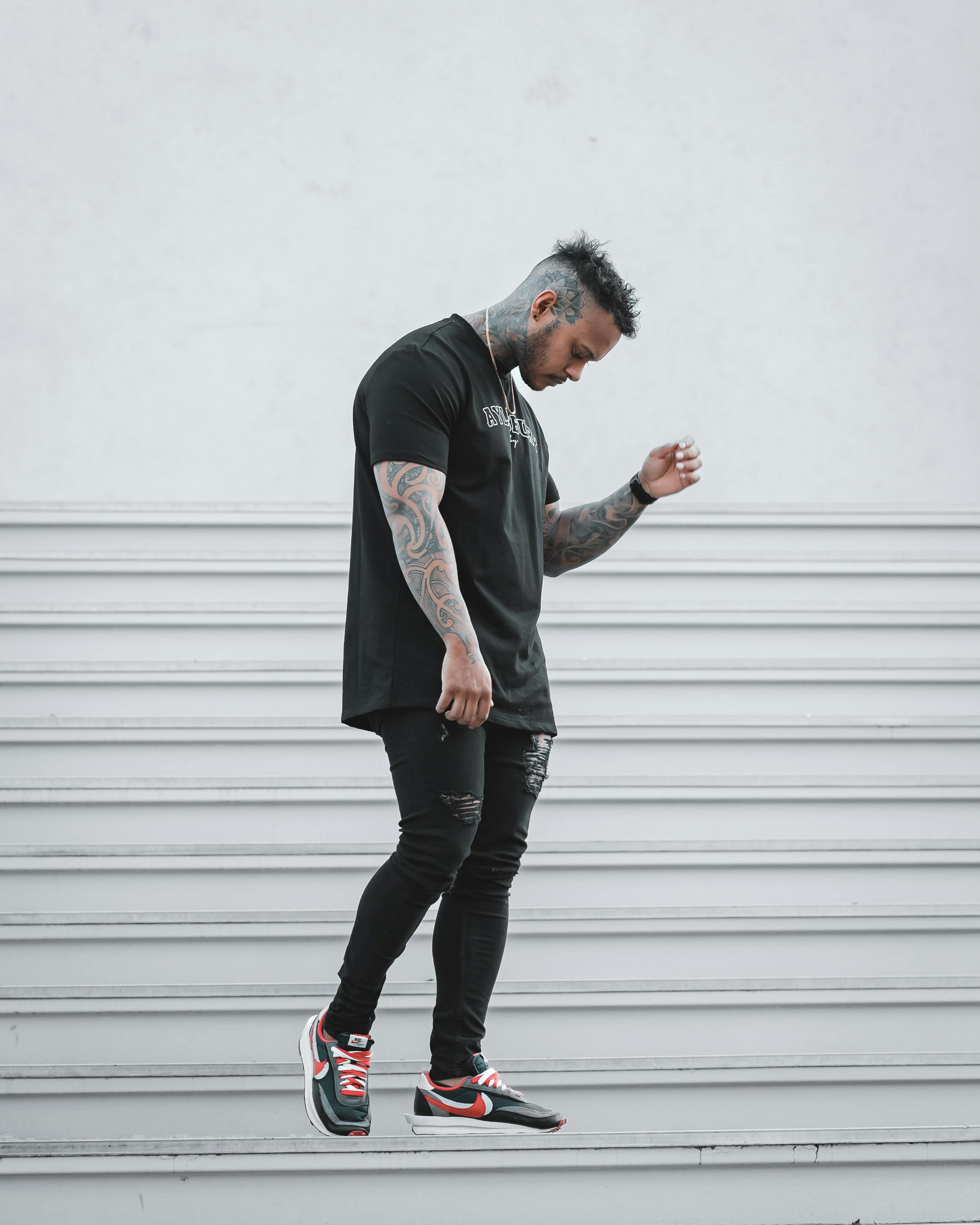 Man Walking Down Stairs · Free Stock Photo