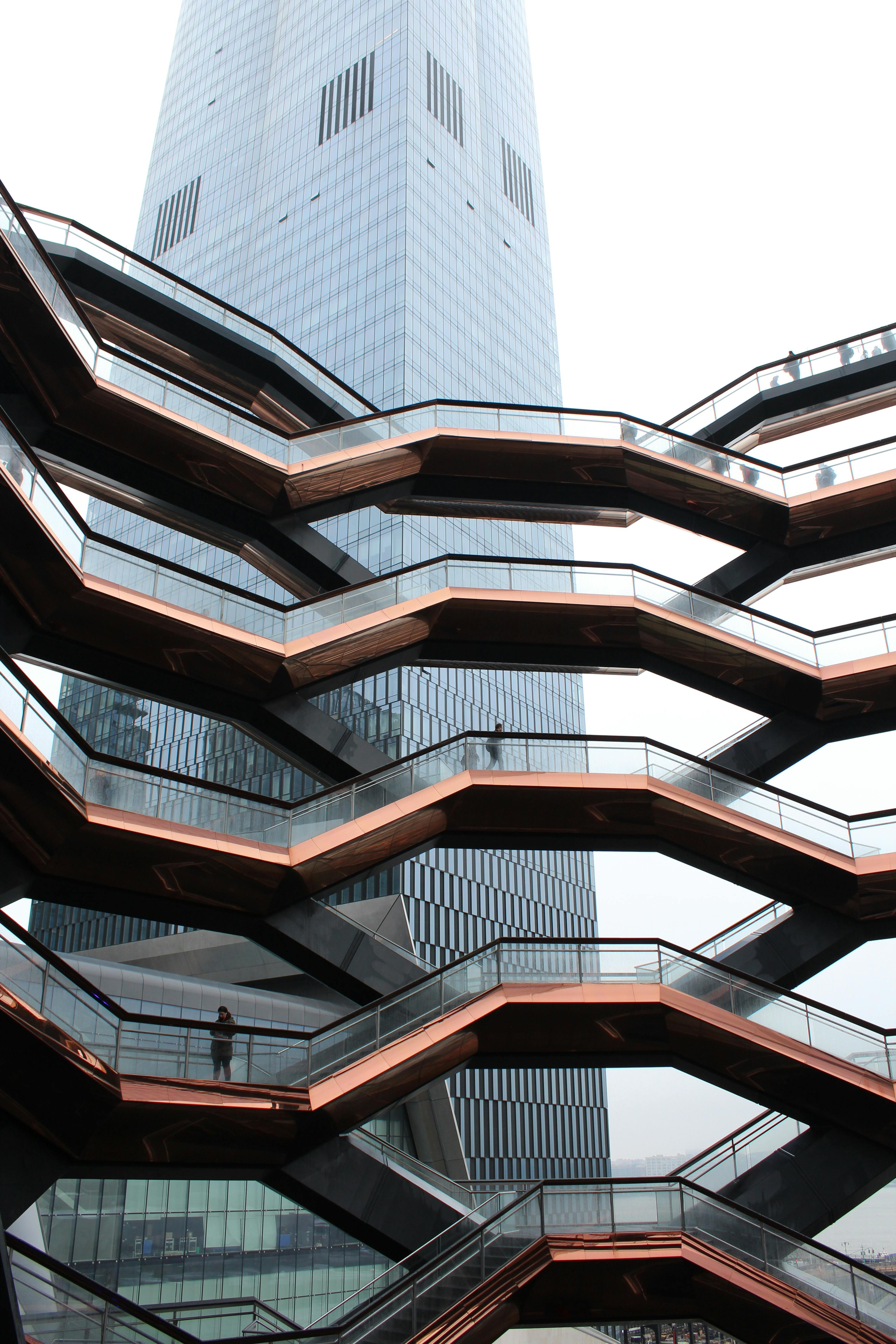 Glass Panels of Vessel in Hudson Yards New York · Free Stock Photo