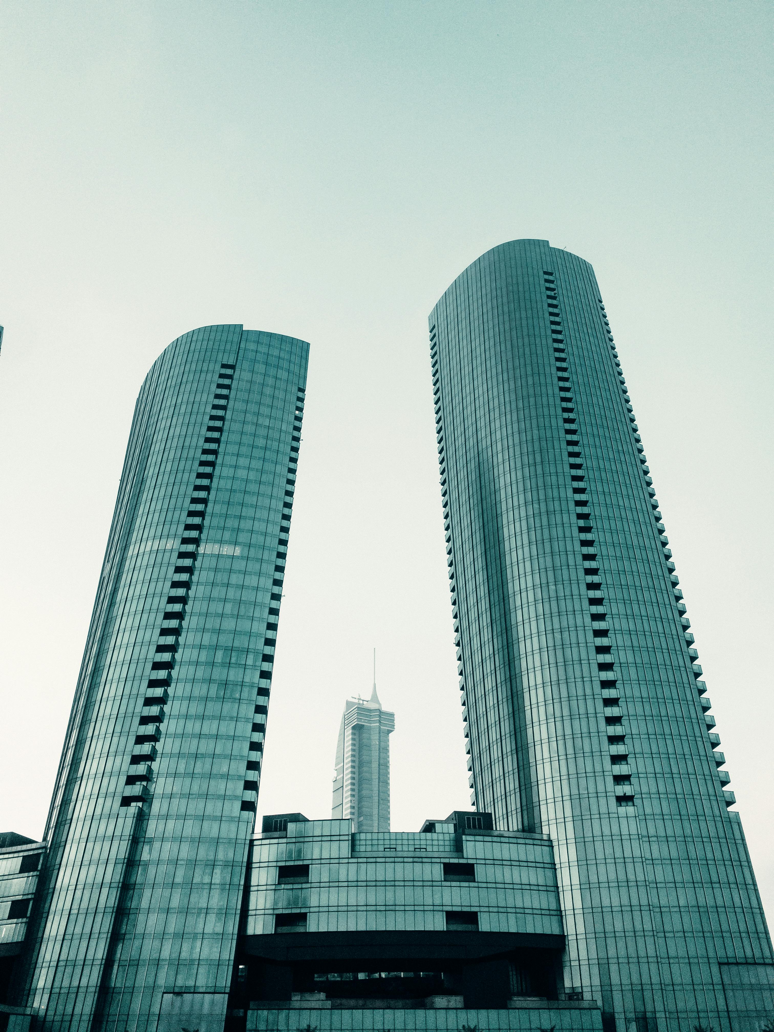 Photograph of Skyscrapers with Glass Windows · Free Stock Photo