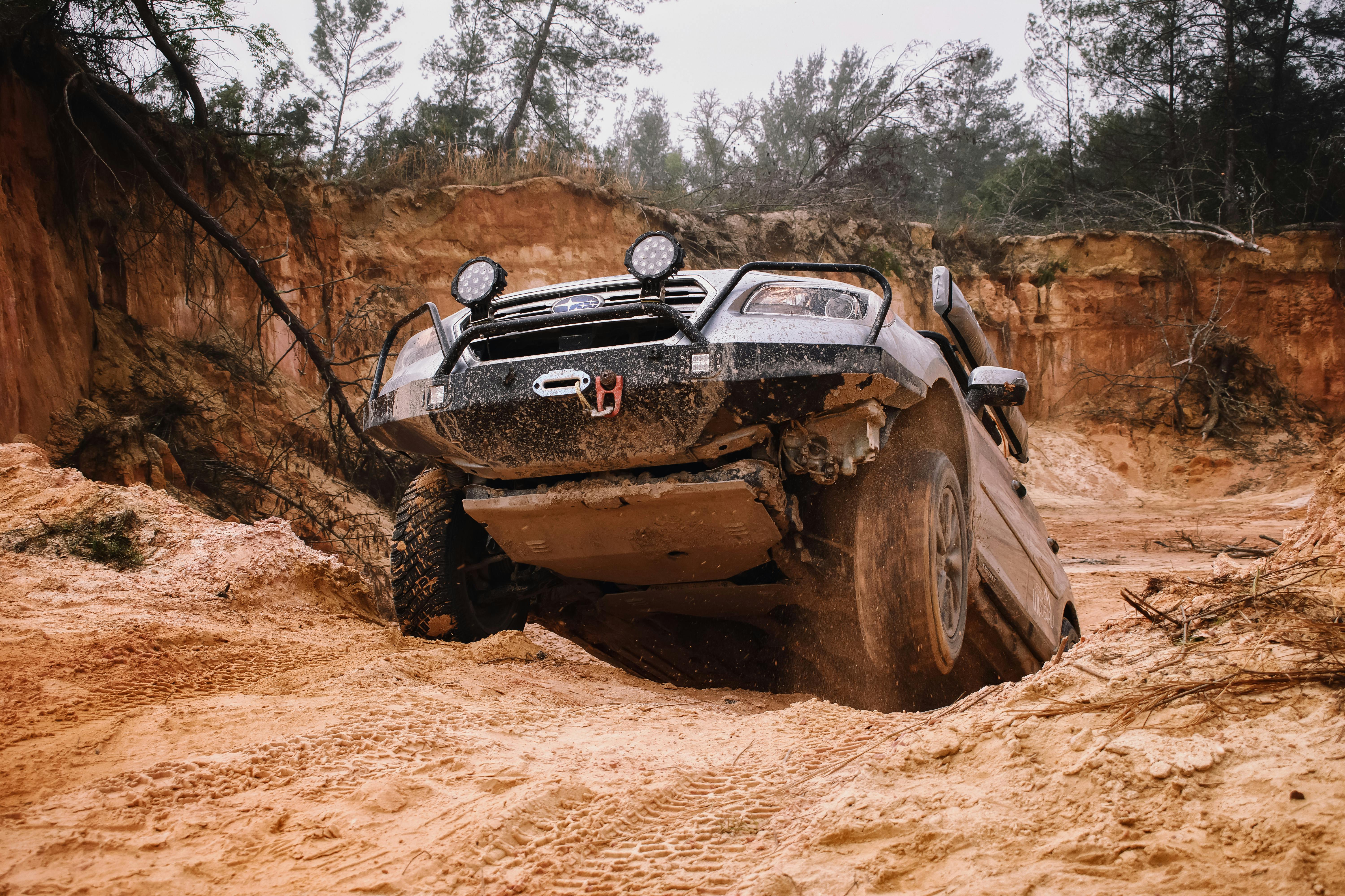 Subaru 4x4 Car in a Off Road Trail · Free Stock Photo
