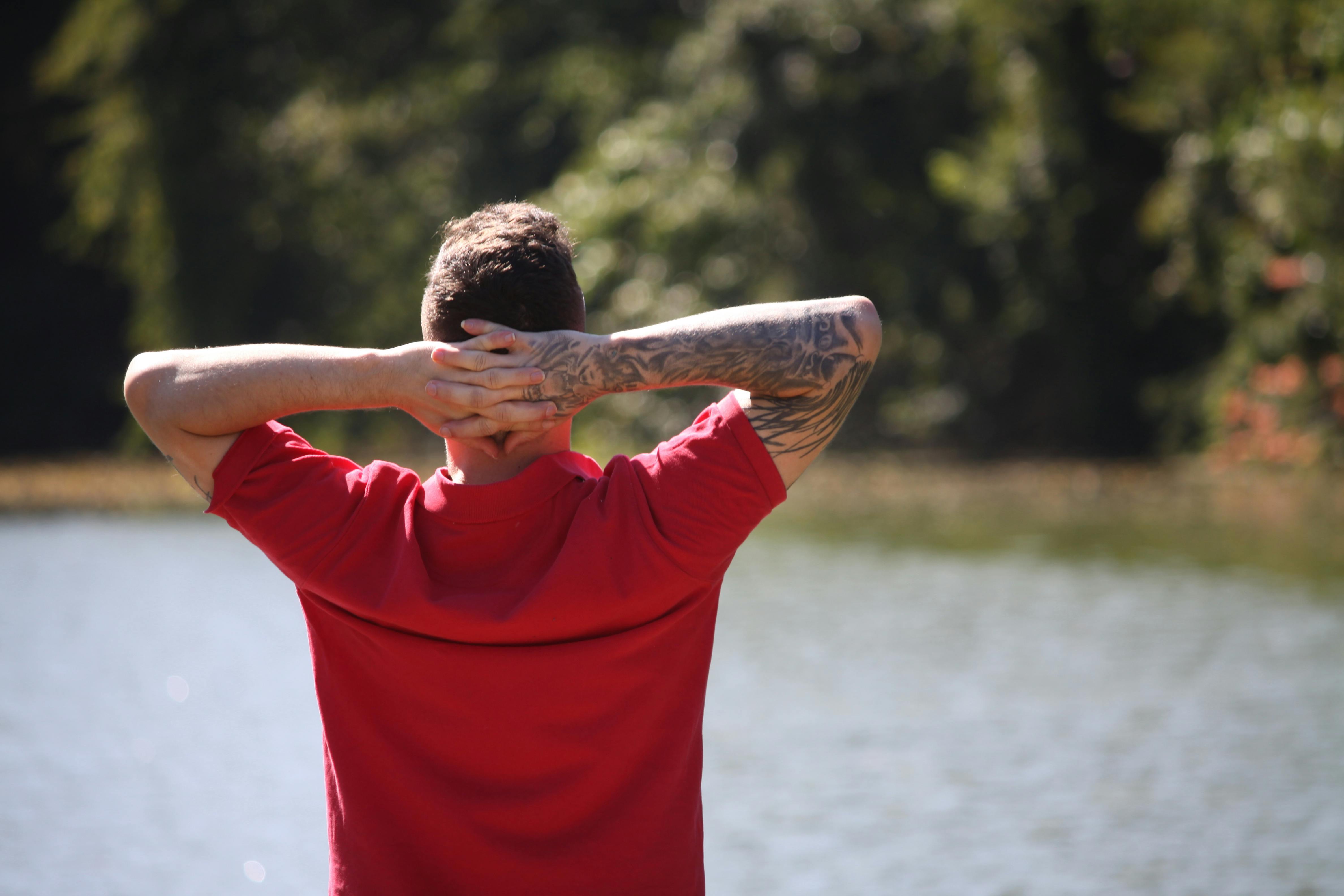 Man Raising His Hand · Free Stock Photo
