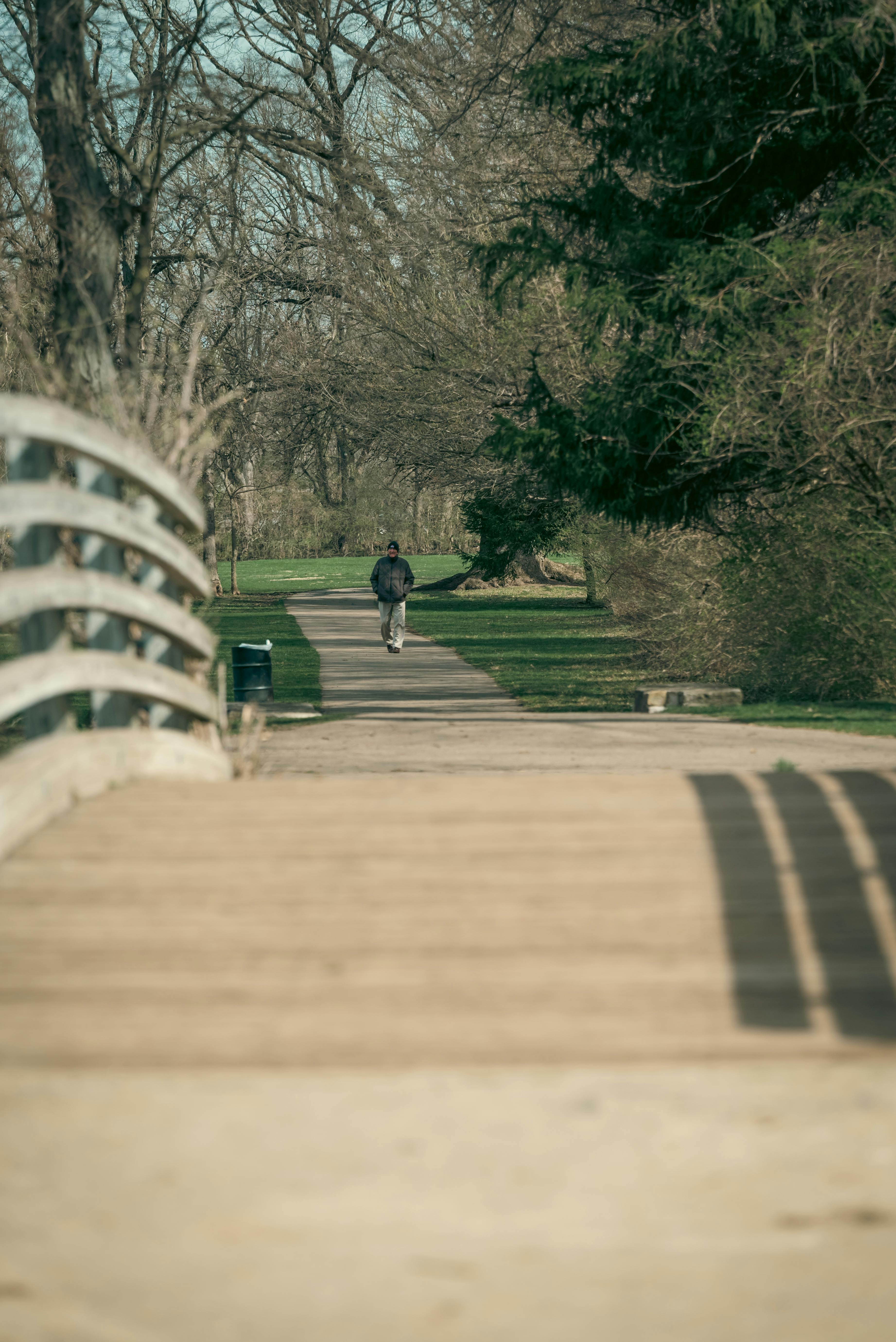 Person Walking on Pathway · Free Stock Photo