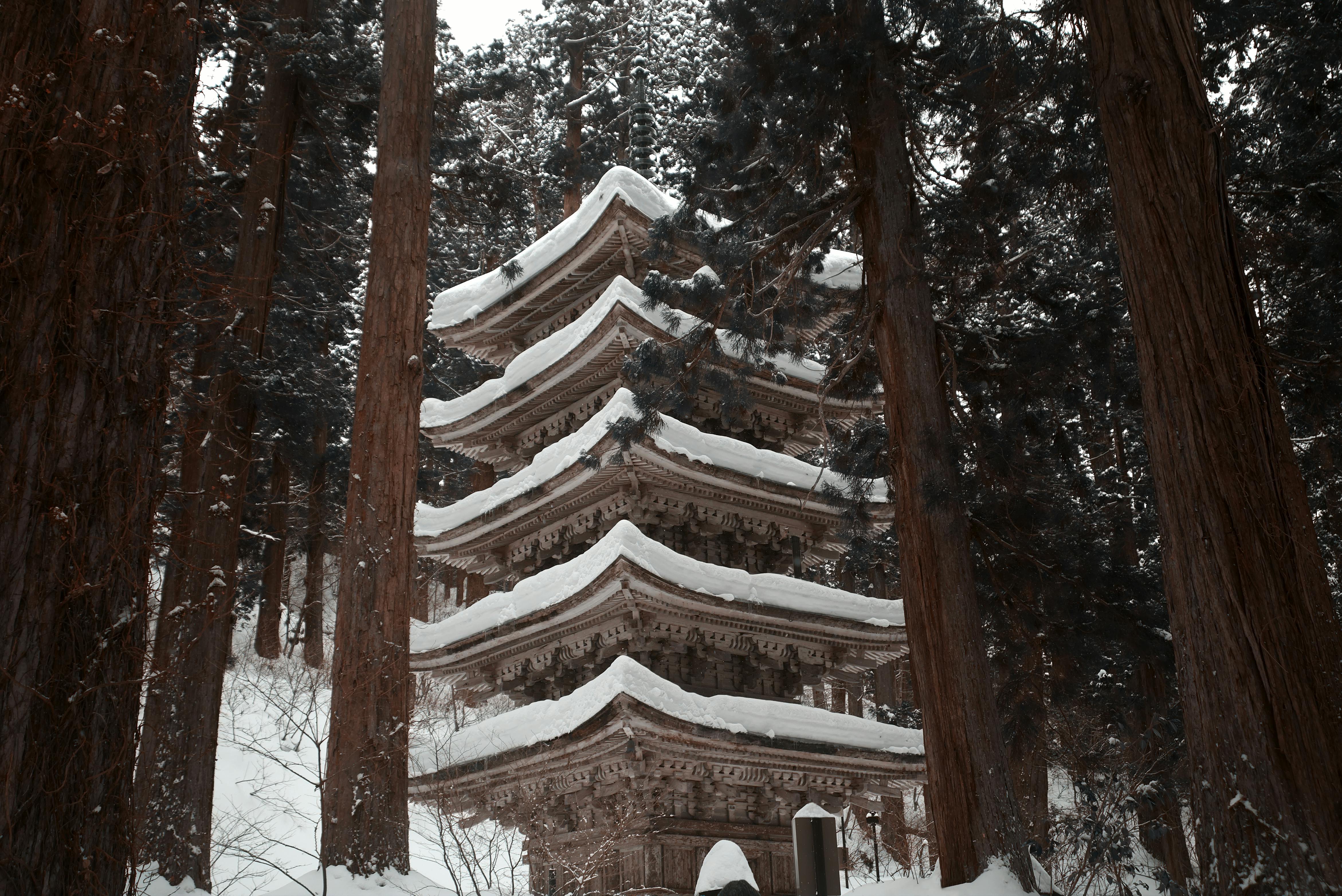 The Five-Story Pagoda of Mount Haguro · Free Stock Photo