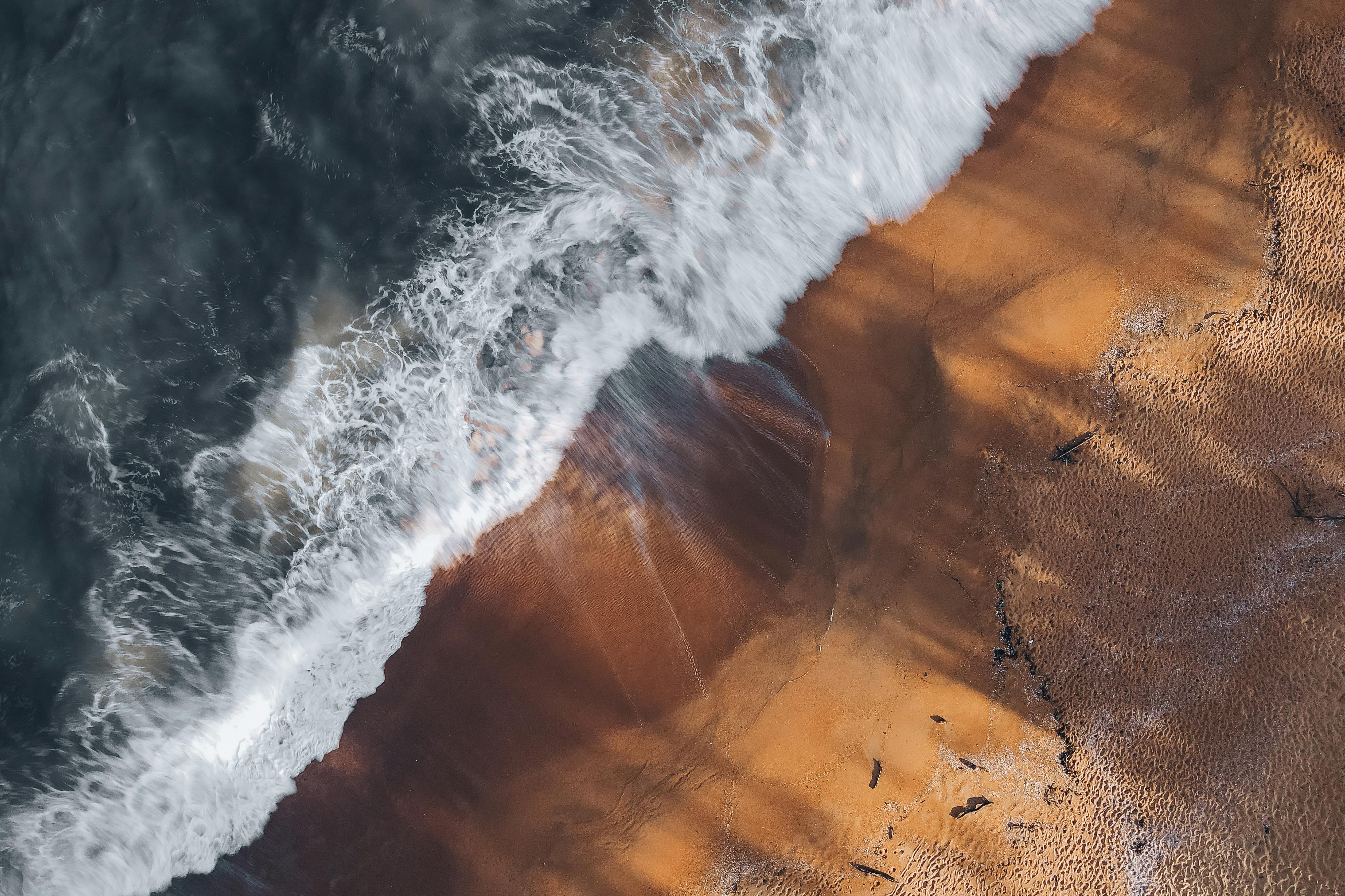 Bird's-eye View of Sea Waves · Free Stock Photo