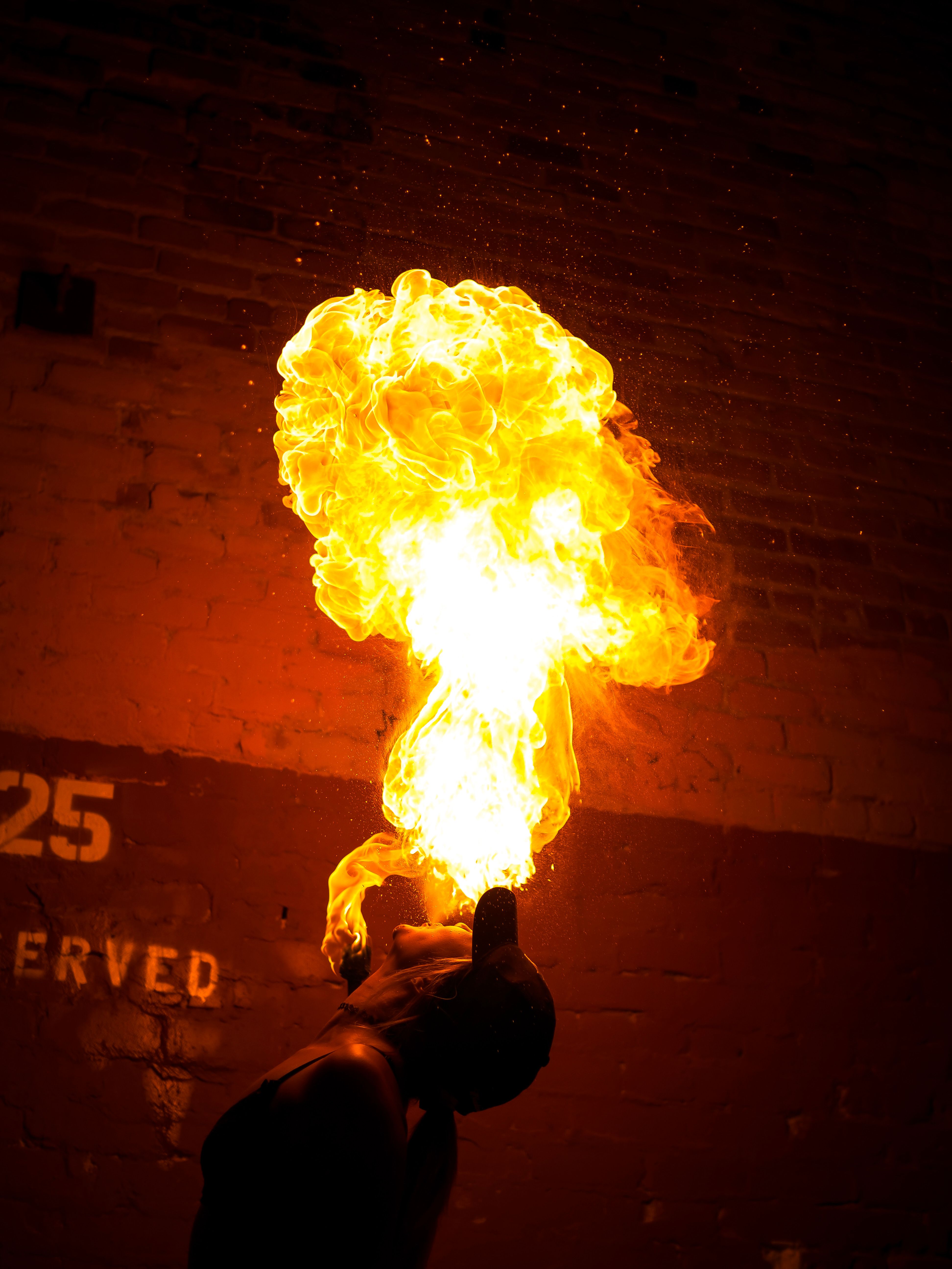 Fire Breathing Performer · Free Stock Photo