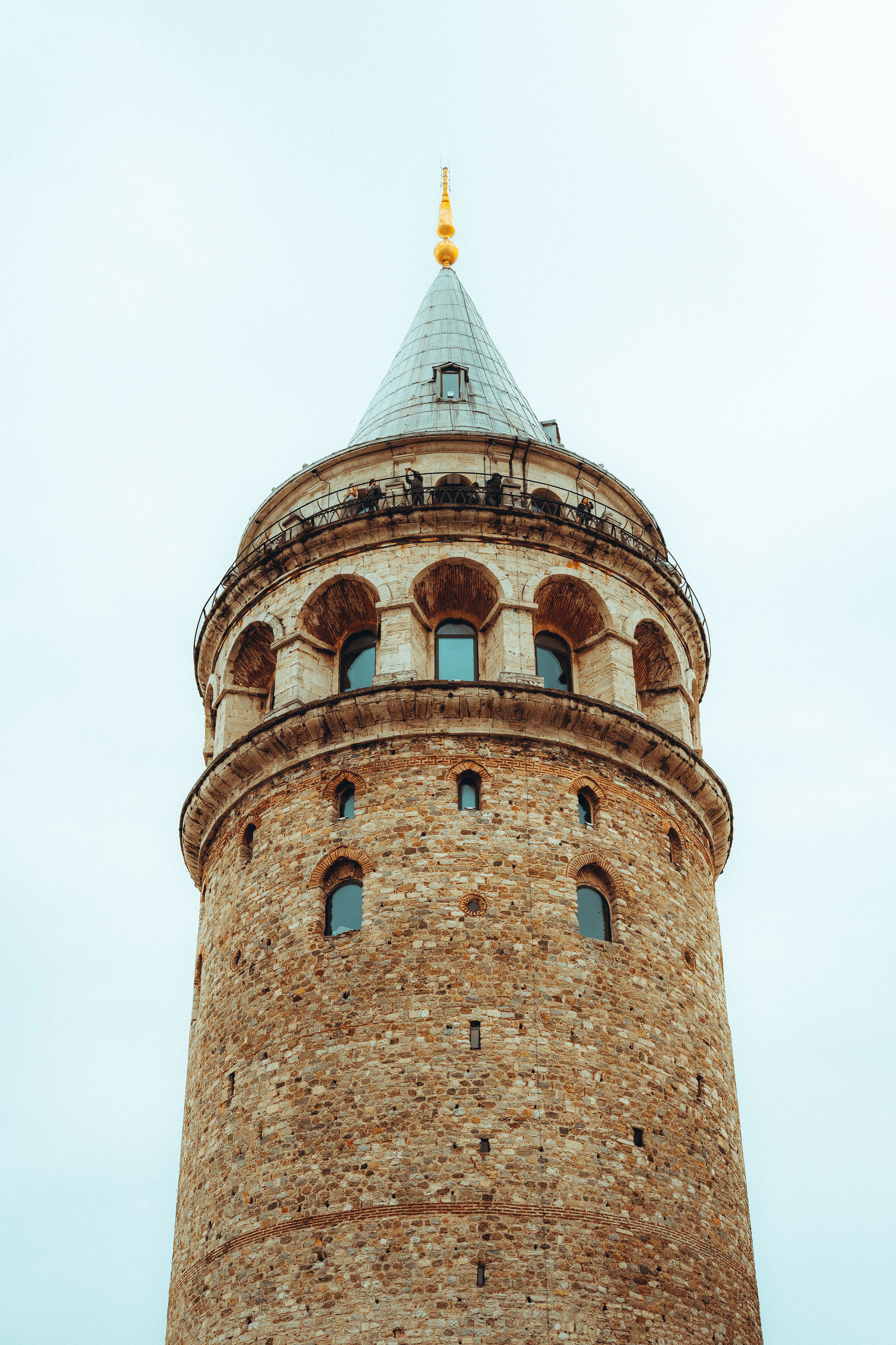 Low Angle View of Galata Tower, Istanbul · Free Stock Photo