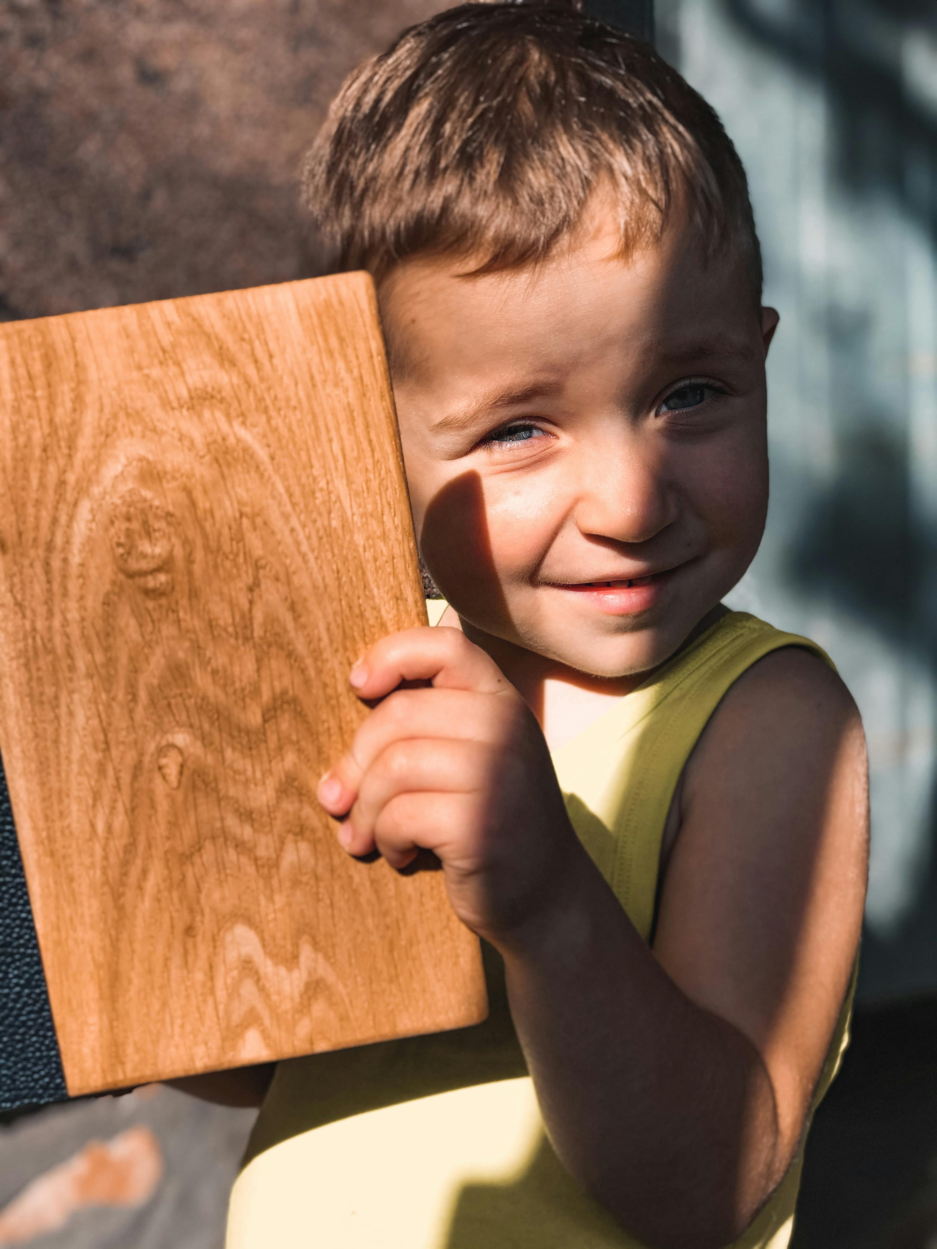 Portrait of a Boy in a Forest · Free Stock Photo