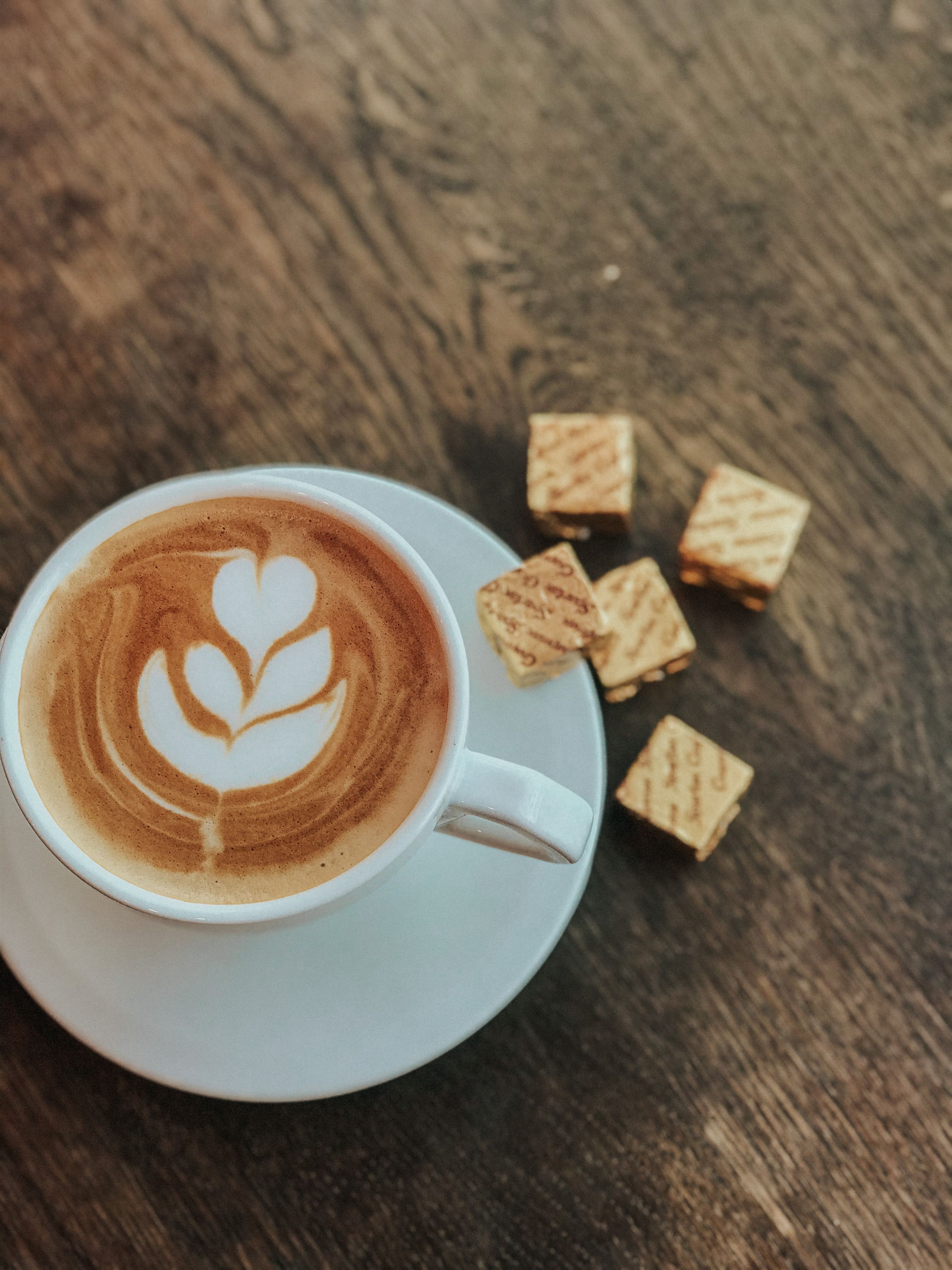Close-up of Coffee Art · Free Stock Photo