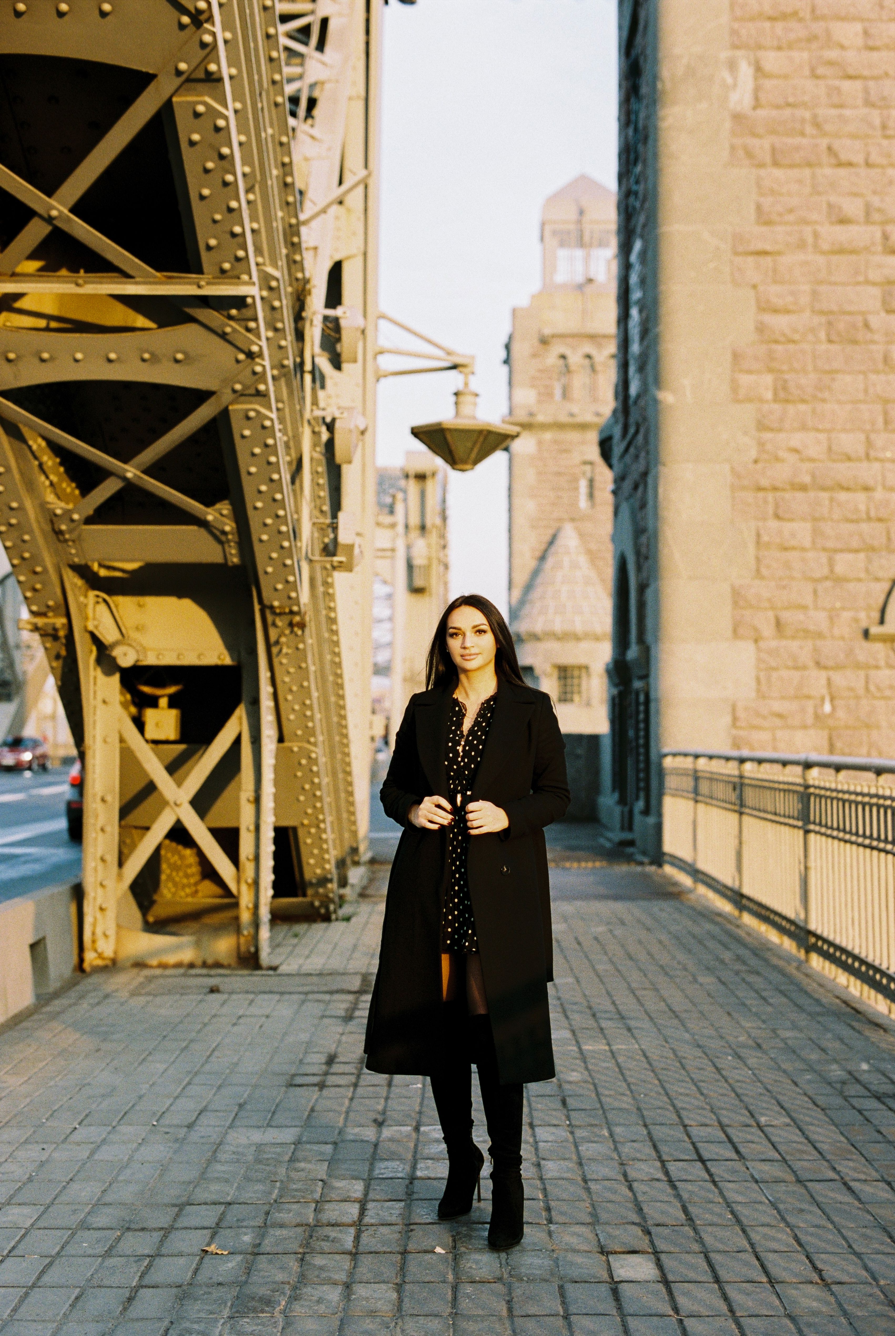 Woman Standing on Pavement · Free Stock Photo
