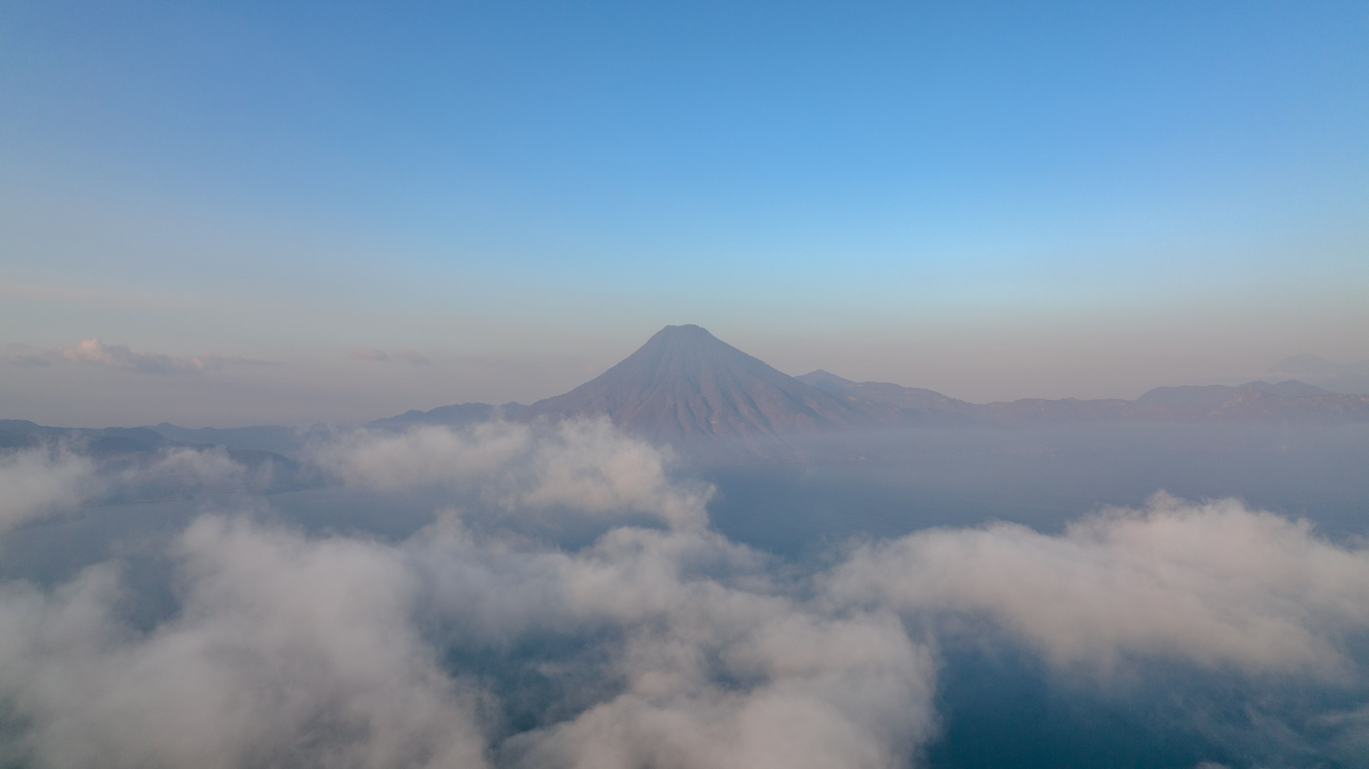White Clouds over Mountain · Free Stock Photo