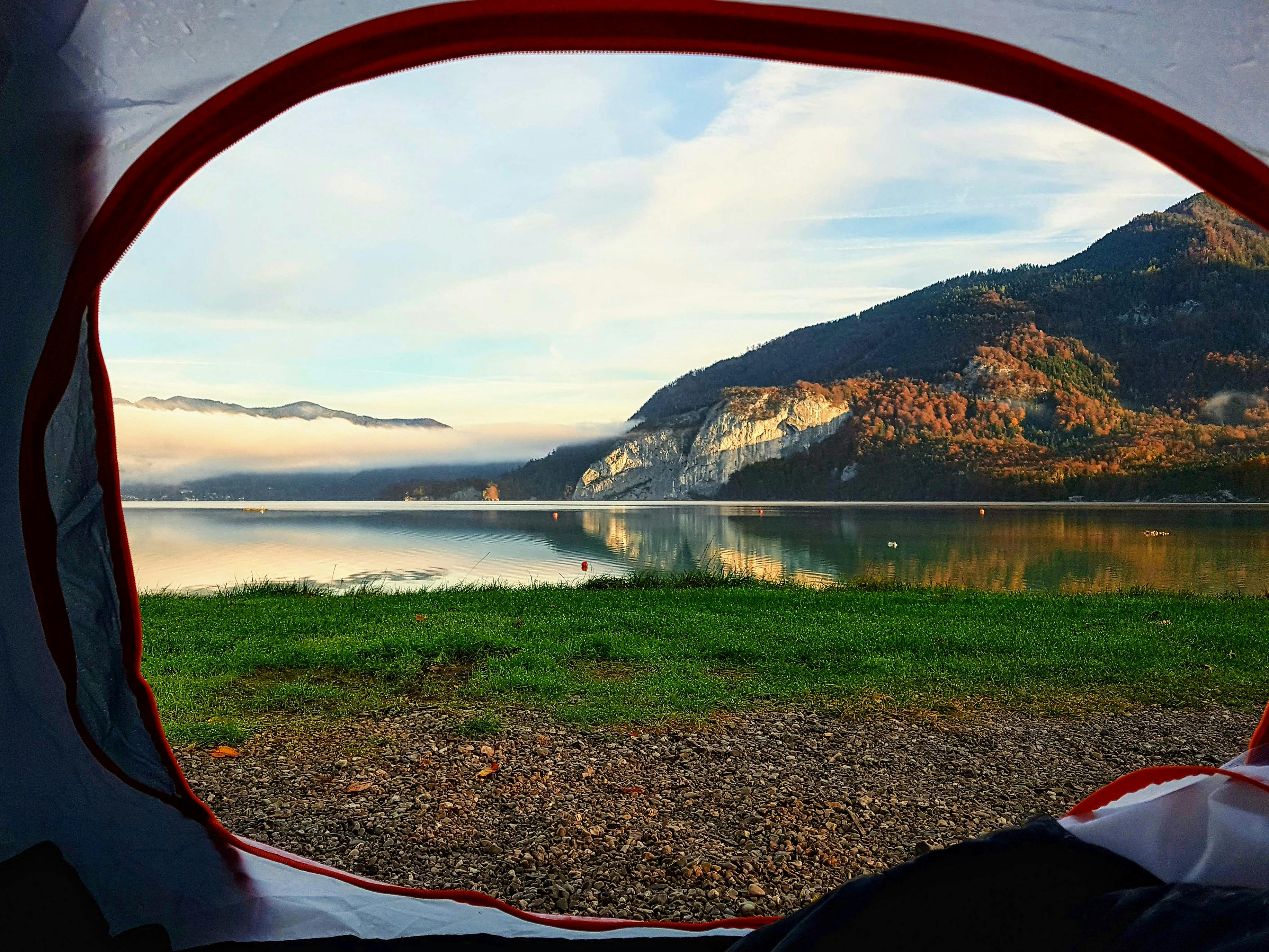Scenic View of the Nature from a Tent · Free Stock Photo