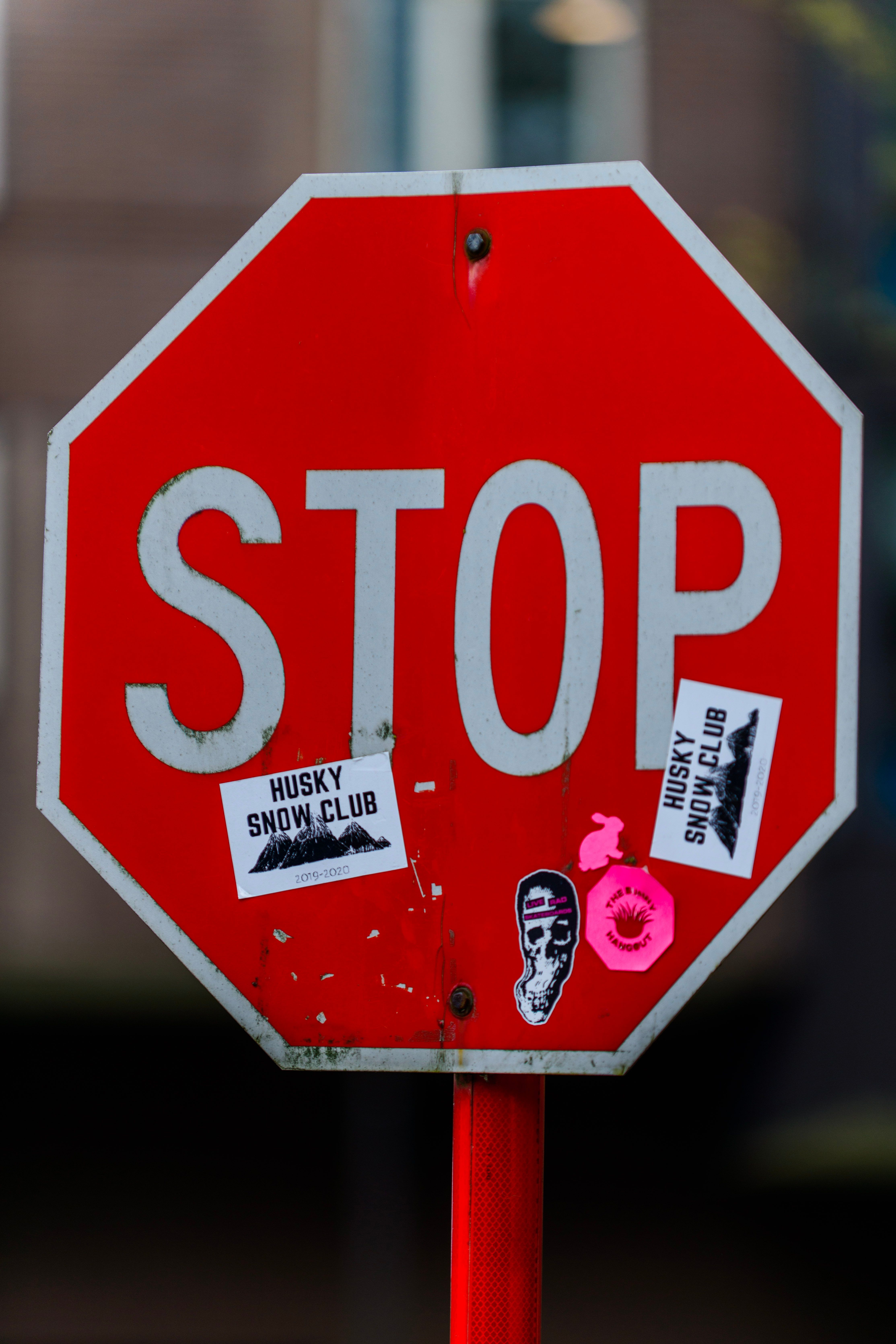 Stickers on Black Background · Free Stock Photo