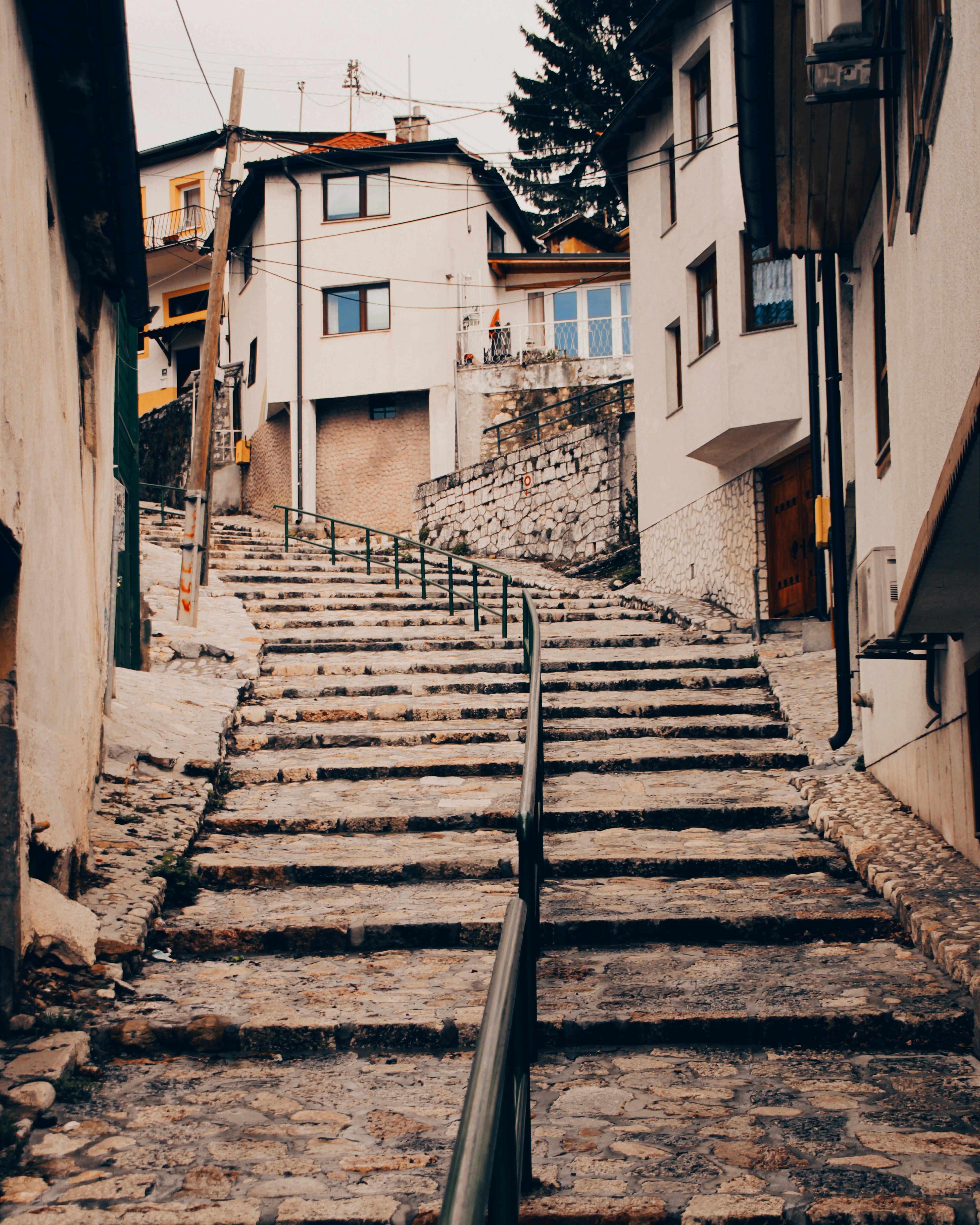 Stairs in an Old Town · Free Stock Photo