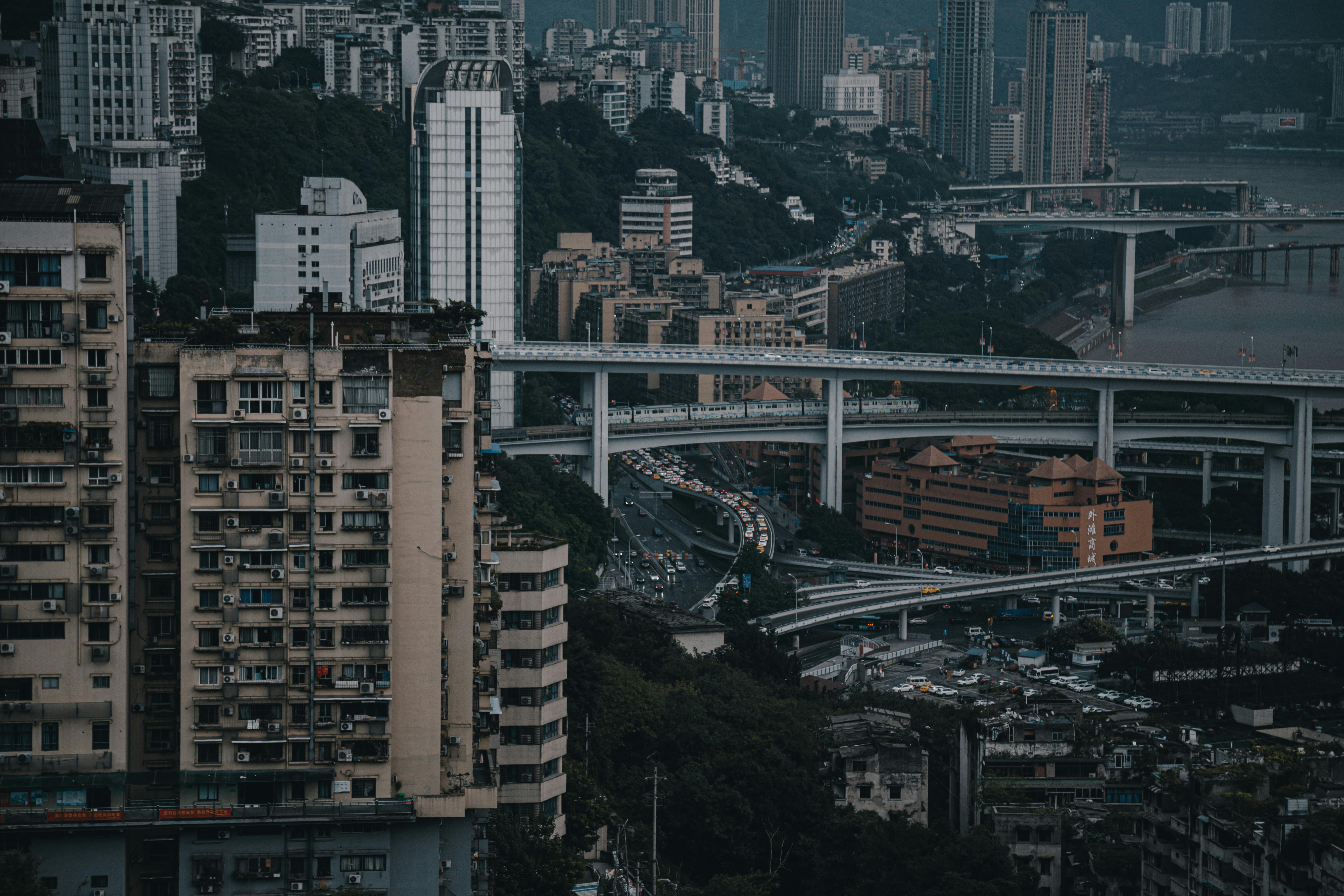 Aerial View of City Buildings · Free Stock Photo