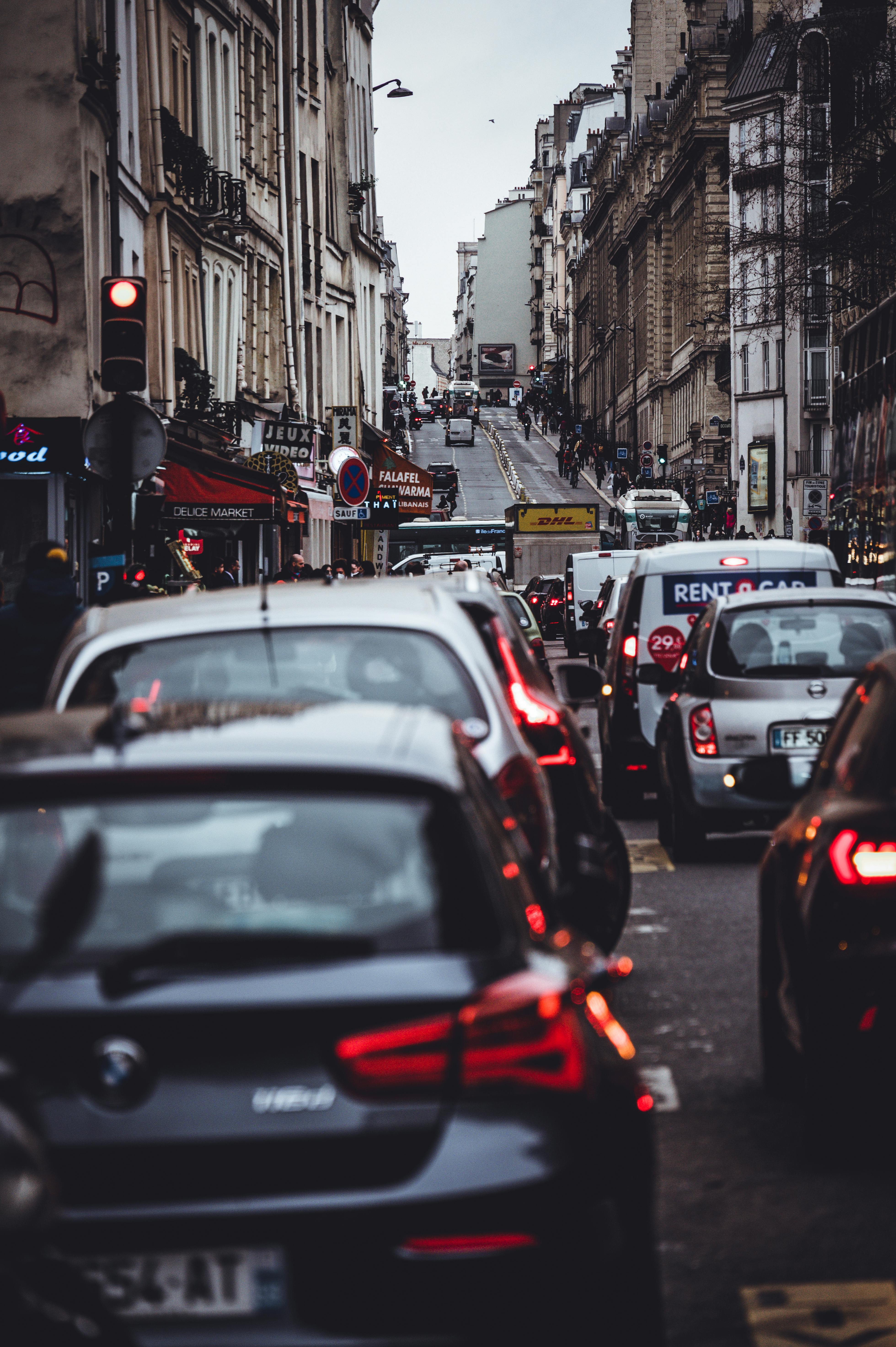 Back View of a Cars on the Road · Free Stock Photo