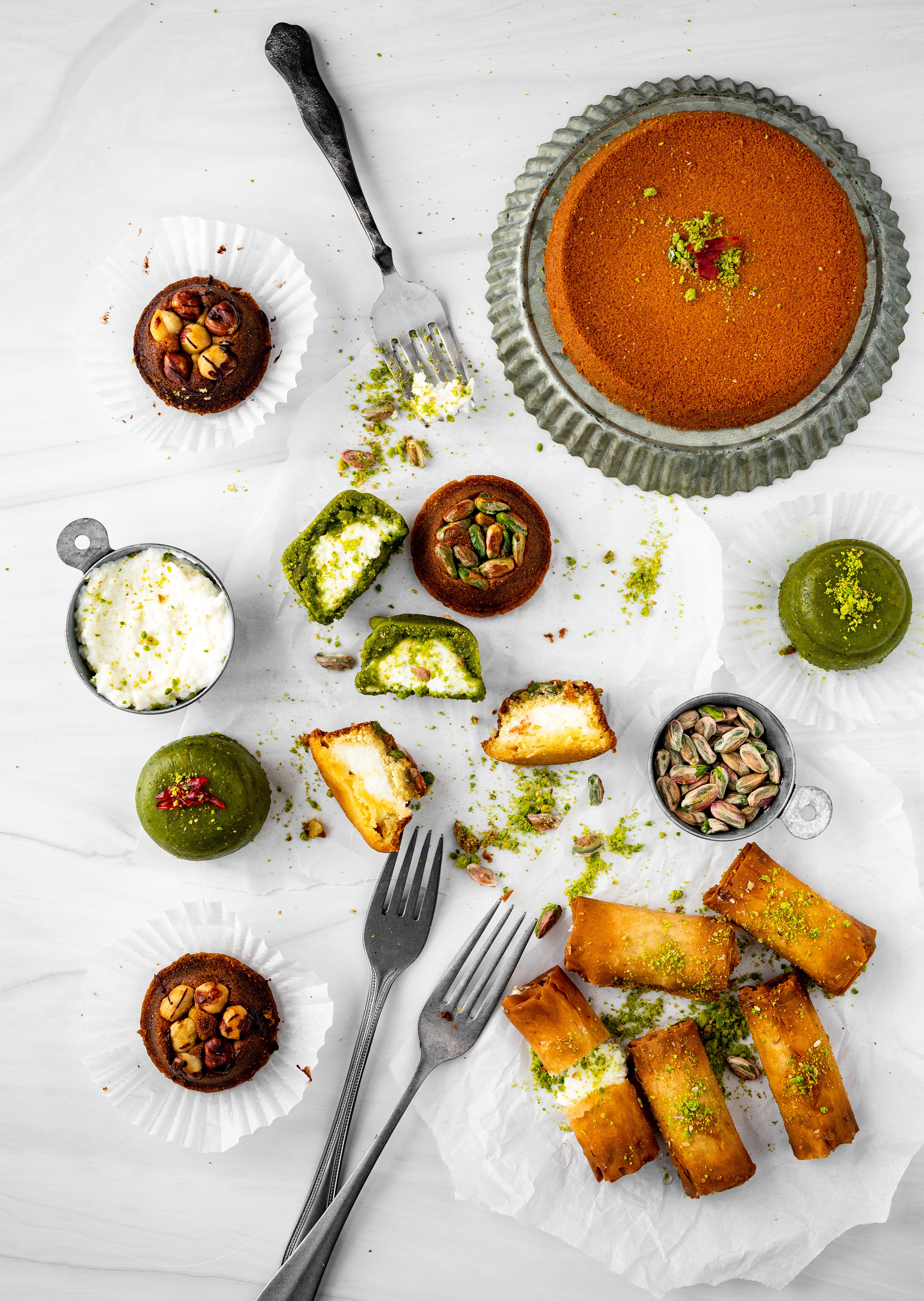 Flat Lay View on Cakes · Free Stock Photo