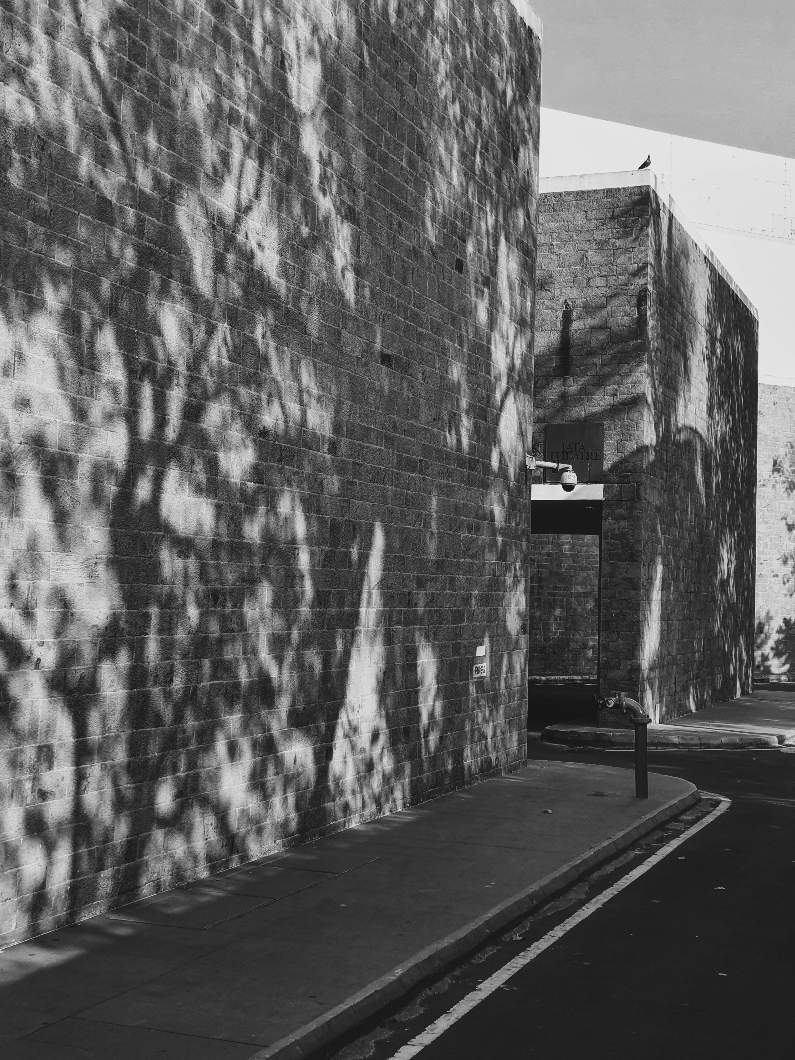 Grayscale Photo of Brick wall · Free Stock Photo