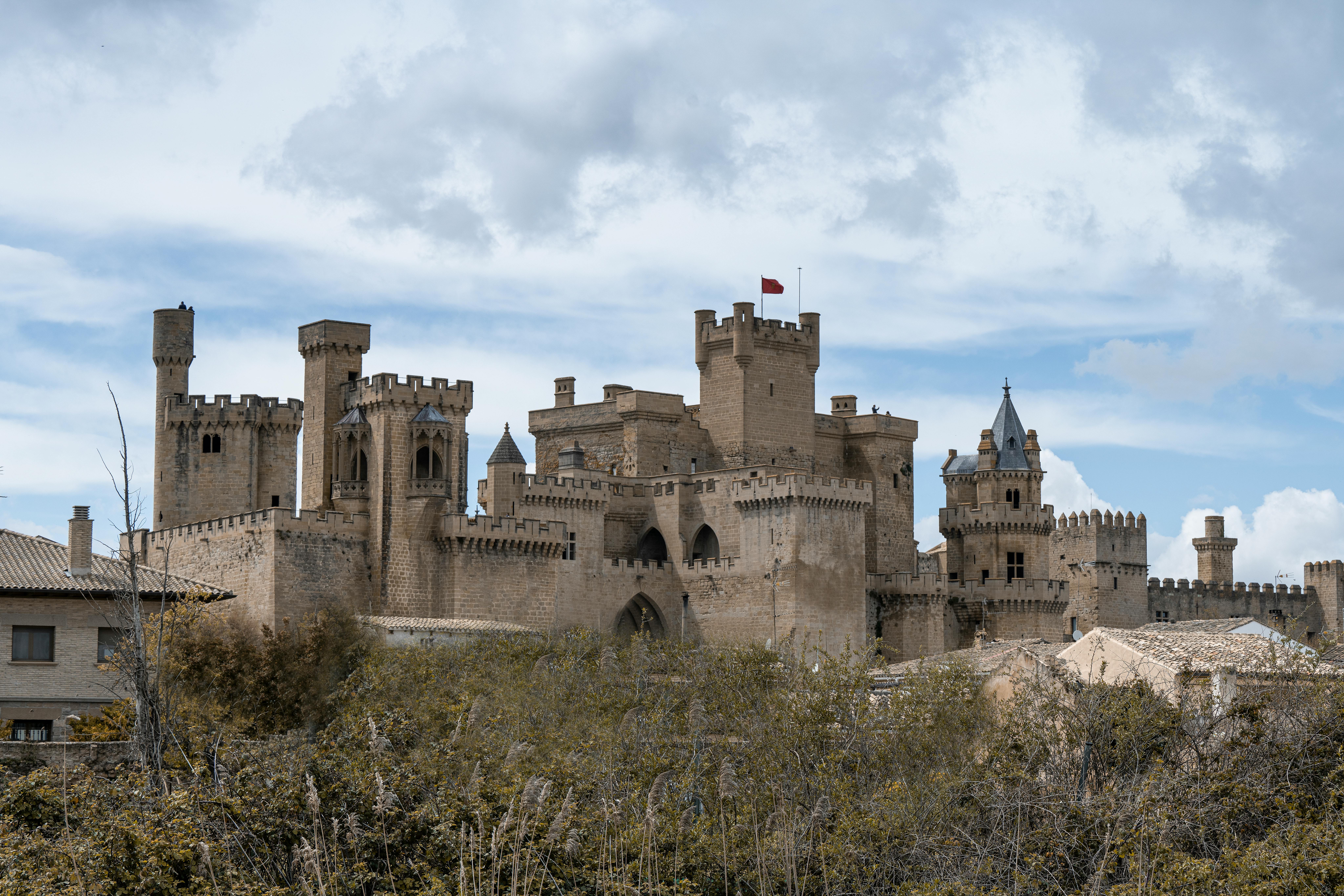 Royal Palace of Olite Under Blue Sky · Free Stock Photo