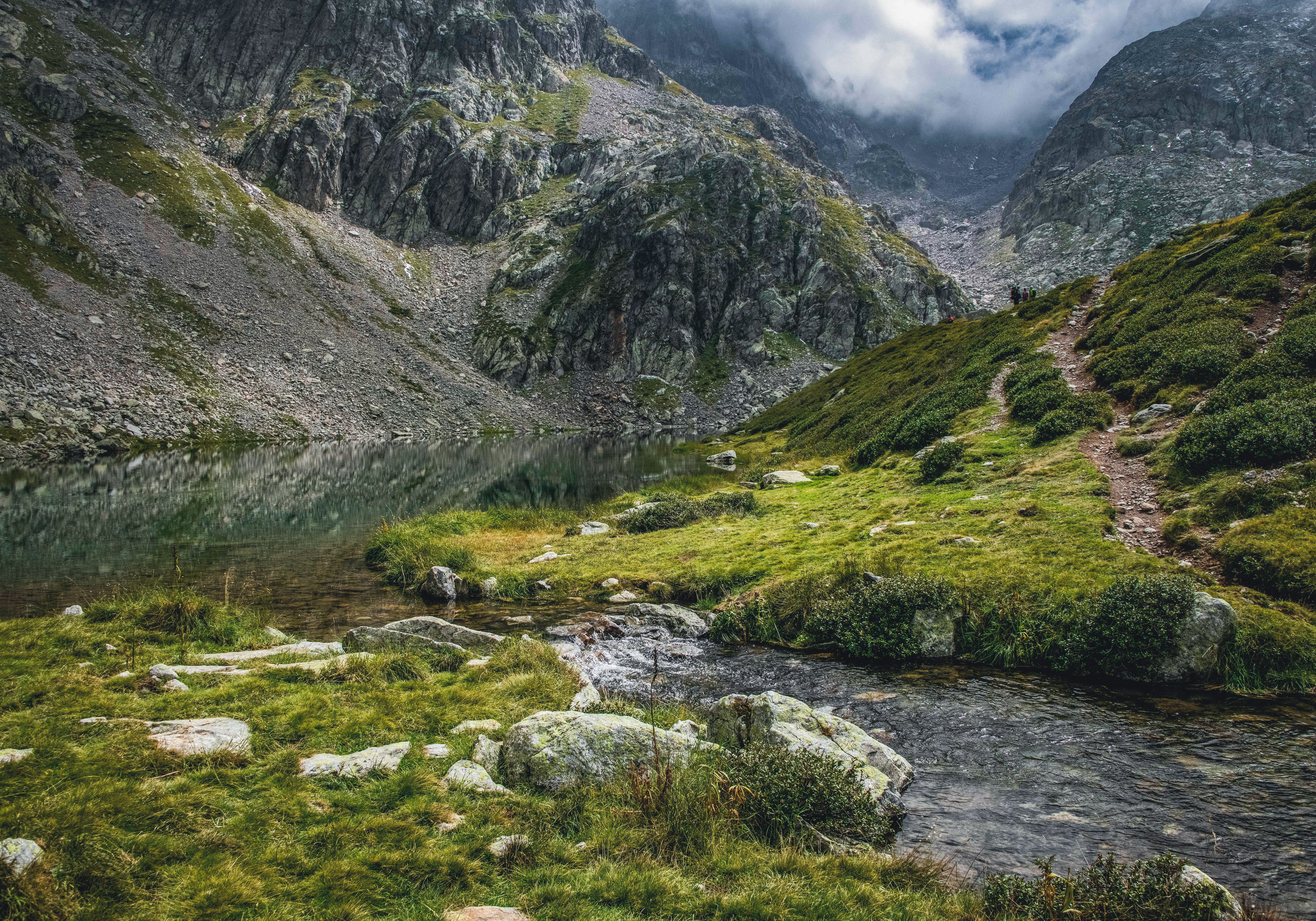 A Stream Leading to a Lake · Free Stock Photo