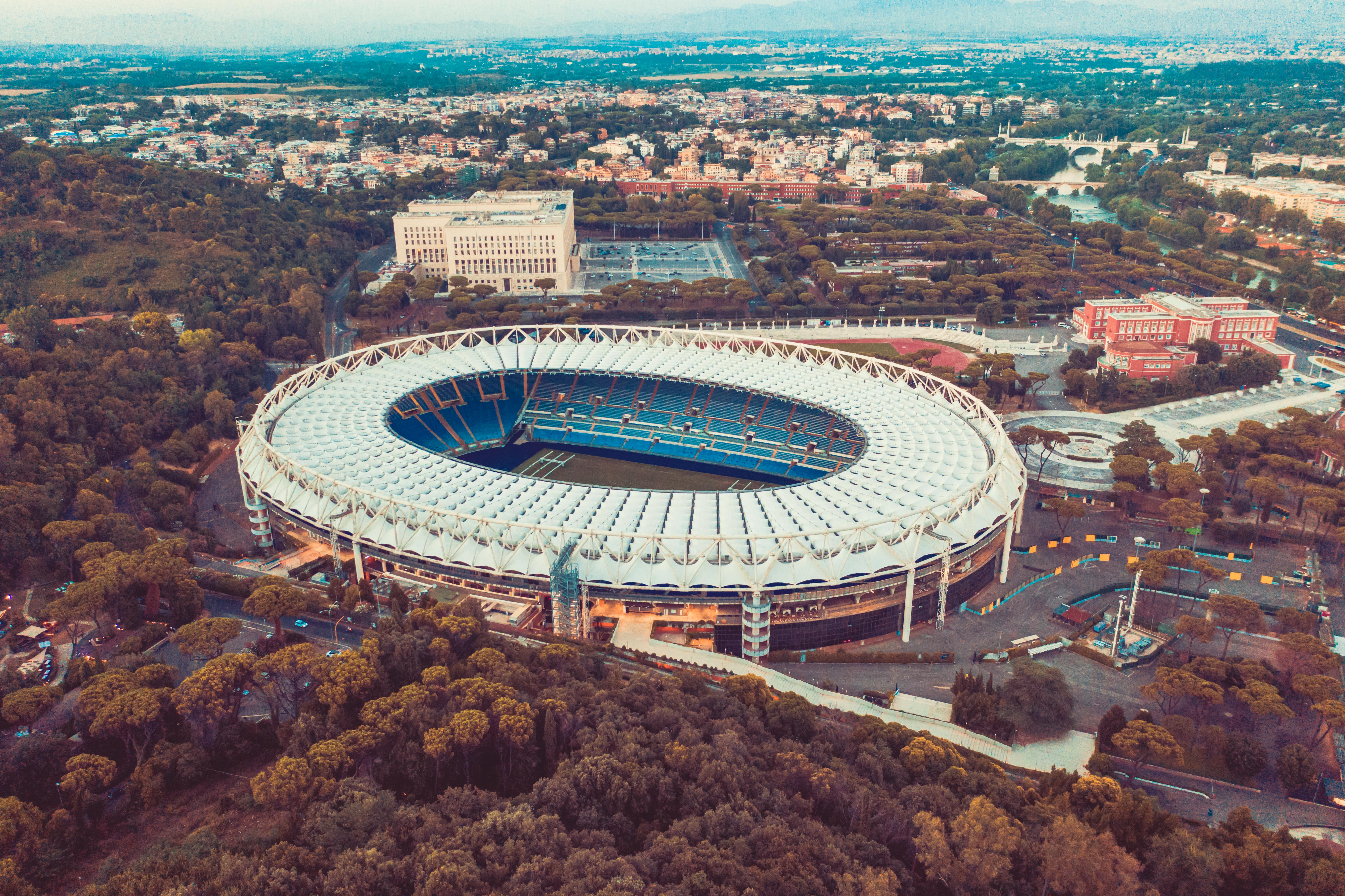 Aerial View of the Olympic Stadium in Rome, Italy · Free Stock Photo
