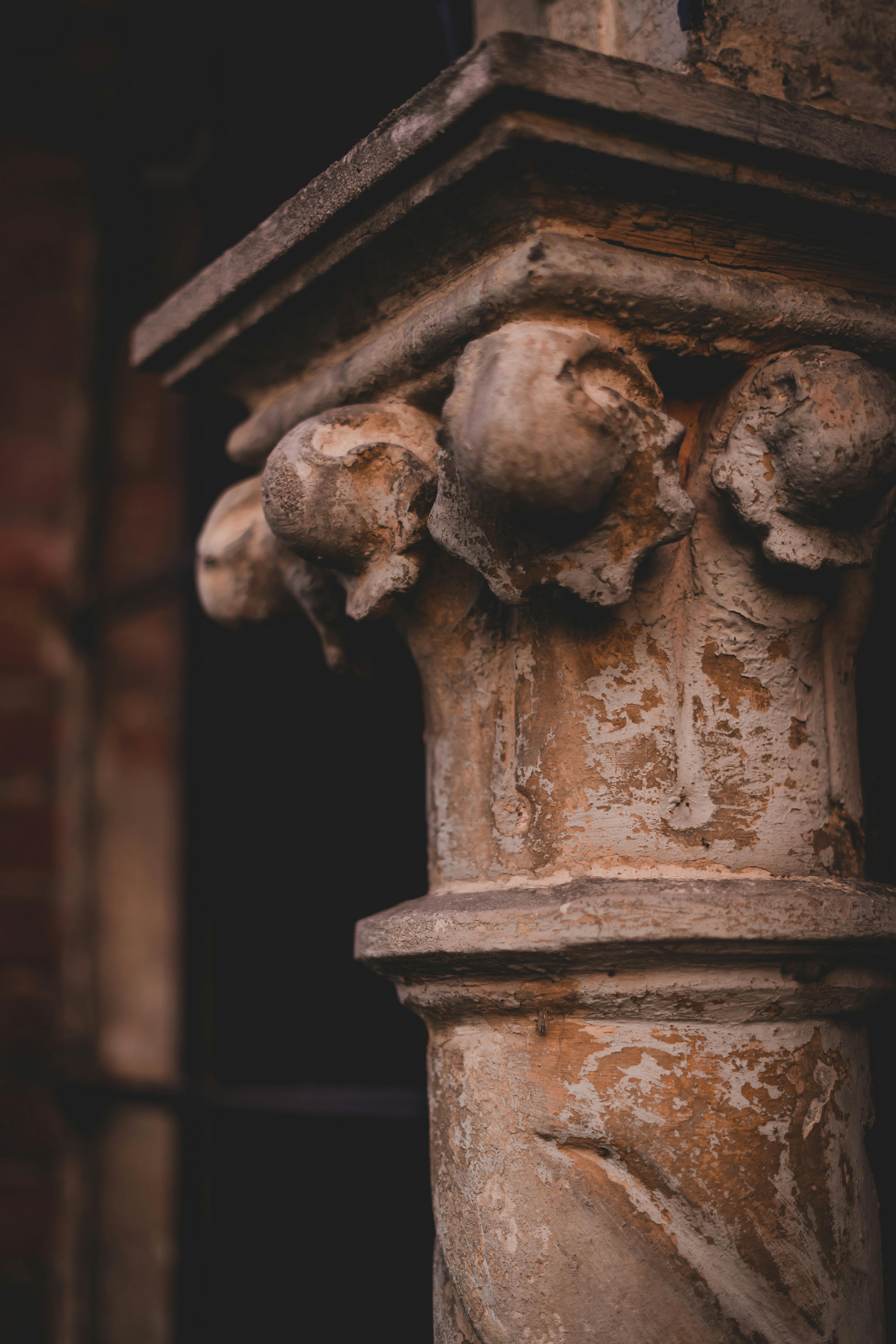 Close up of Decorated Column · Free Stock Photo