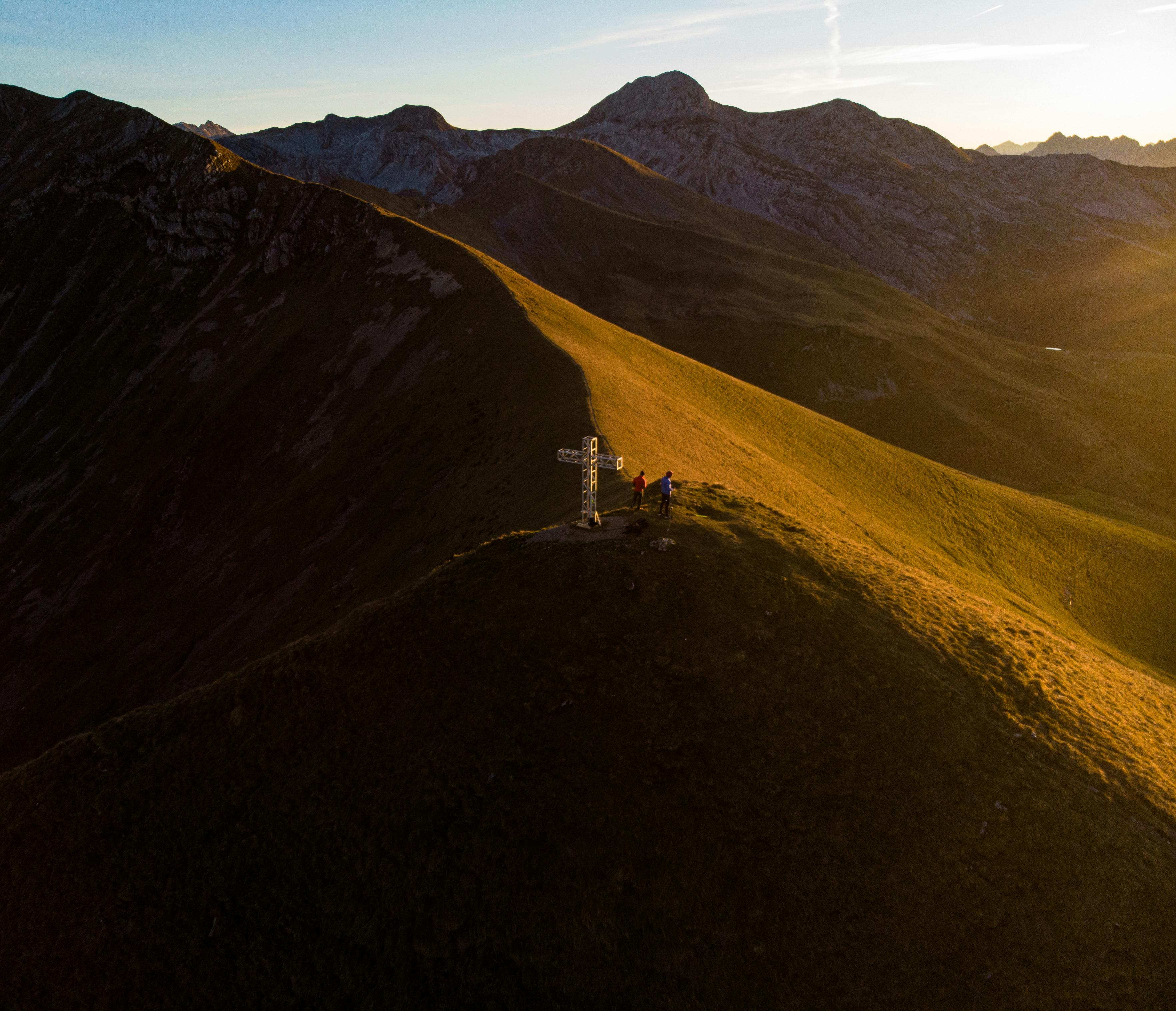 Mountain Range at Sunset · Free Stock Photo
