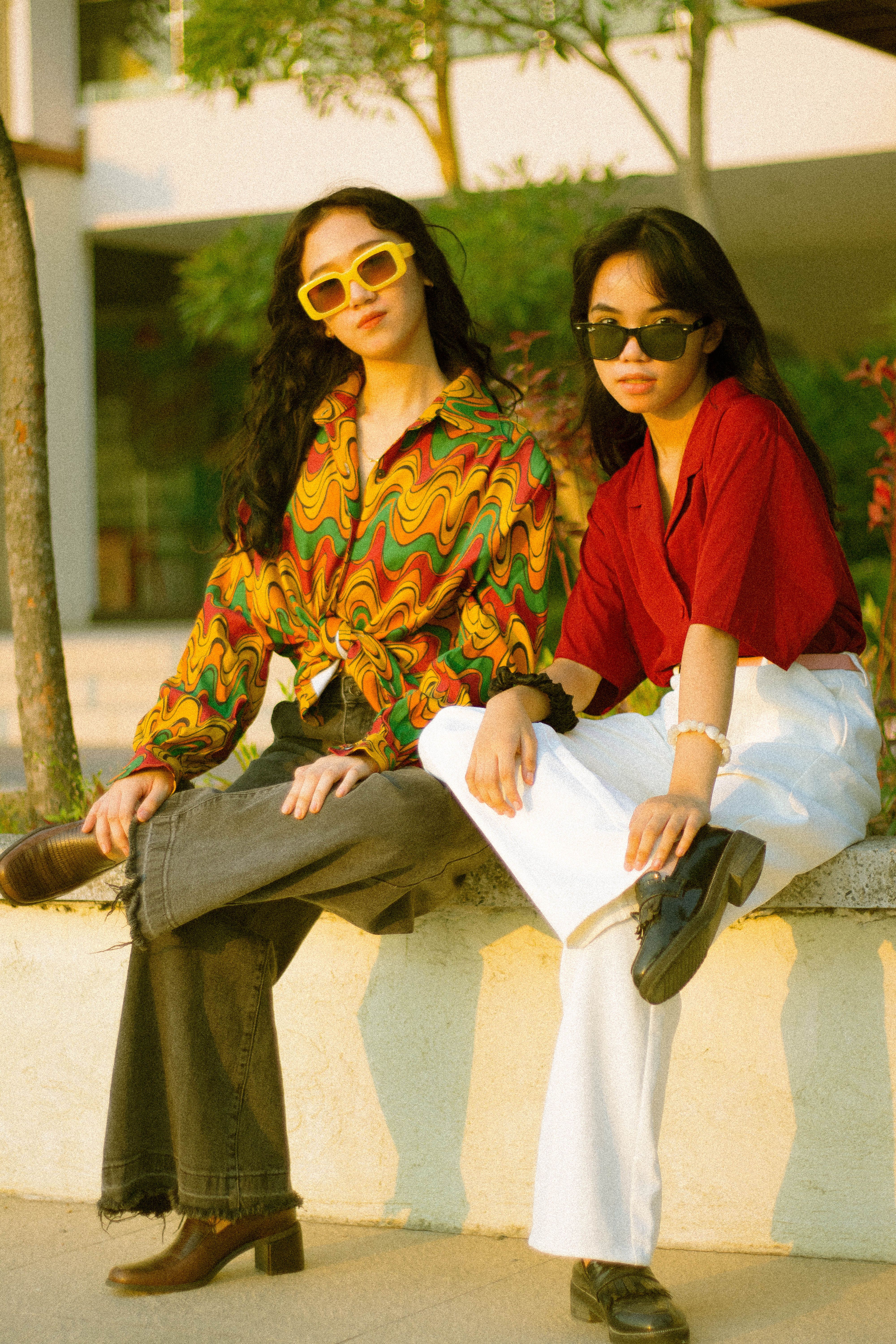 Women in Blouses and Pants · Free Stock Photo