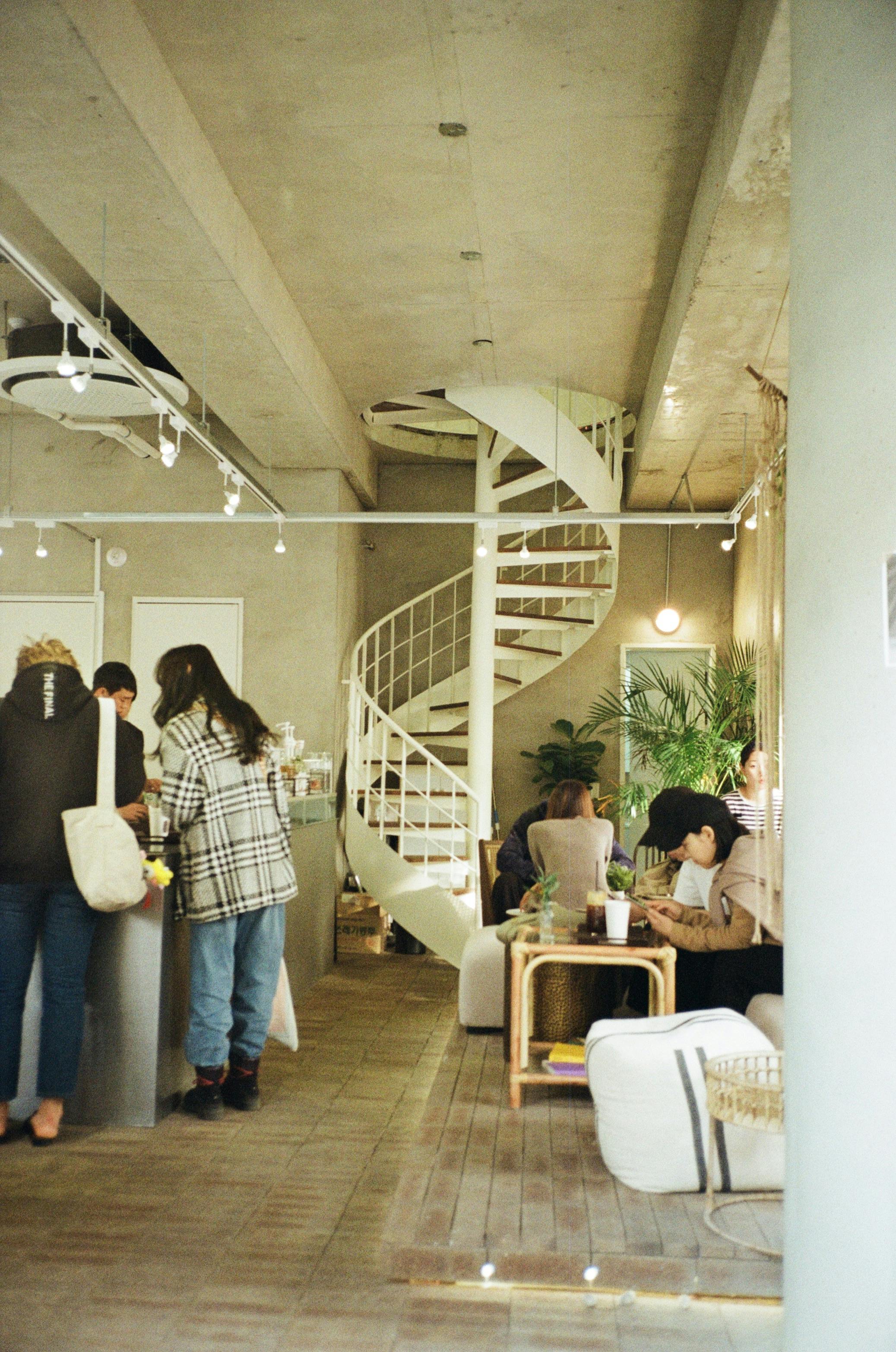 Spiral Staircase in Cafeteria · Free Stock Photo