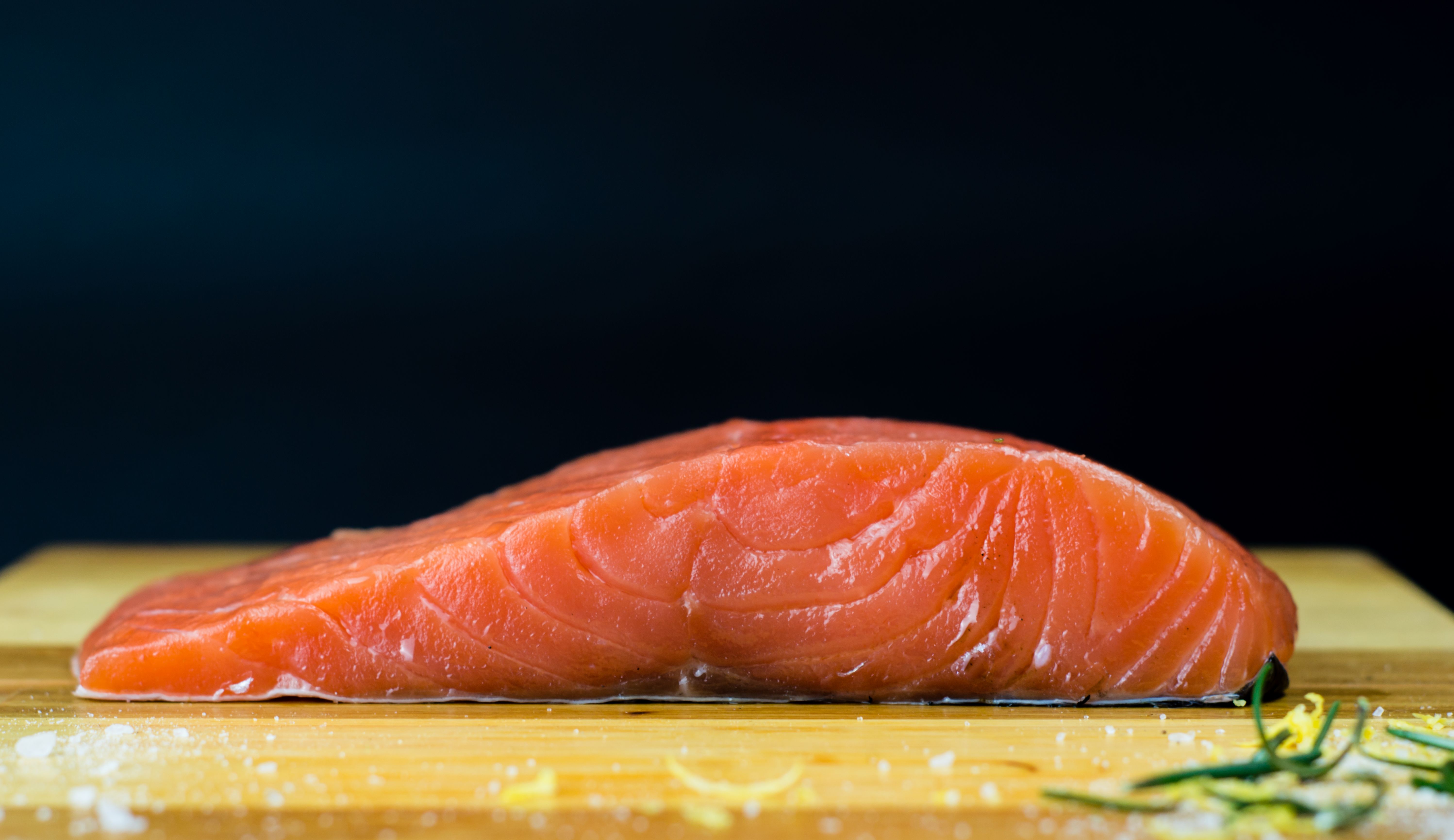 Freshly Sliced Salmon · Free Stock Photo