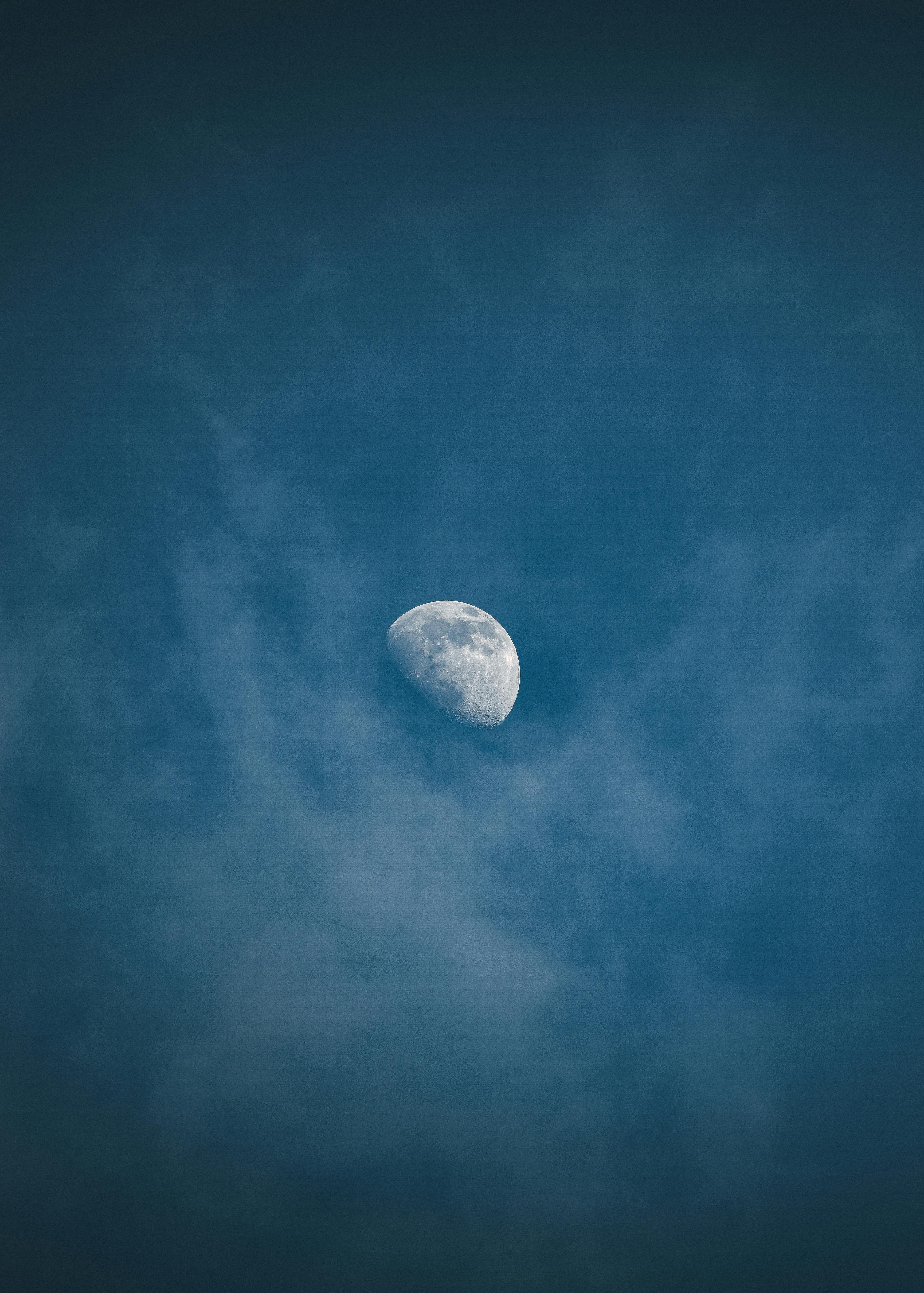 Mysterious Moon on Sky · Free Stock Photo