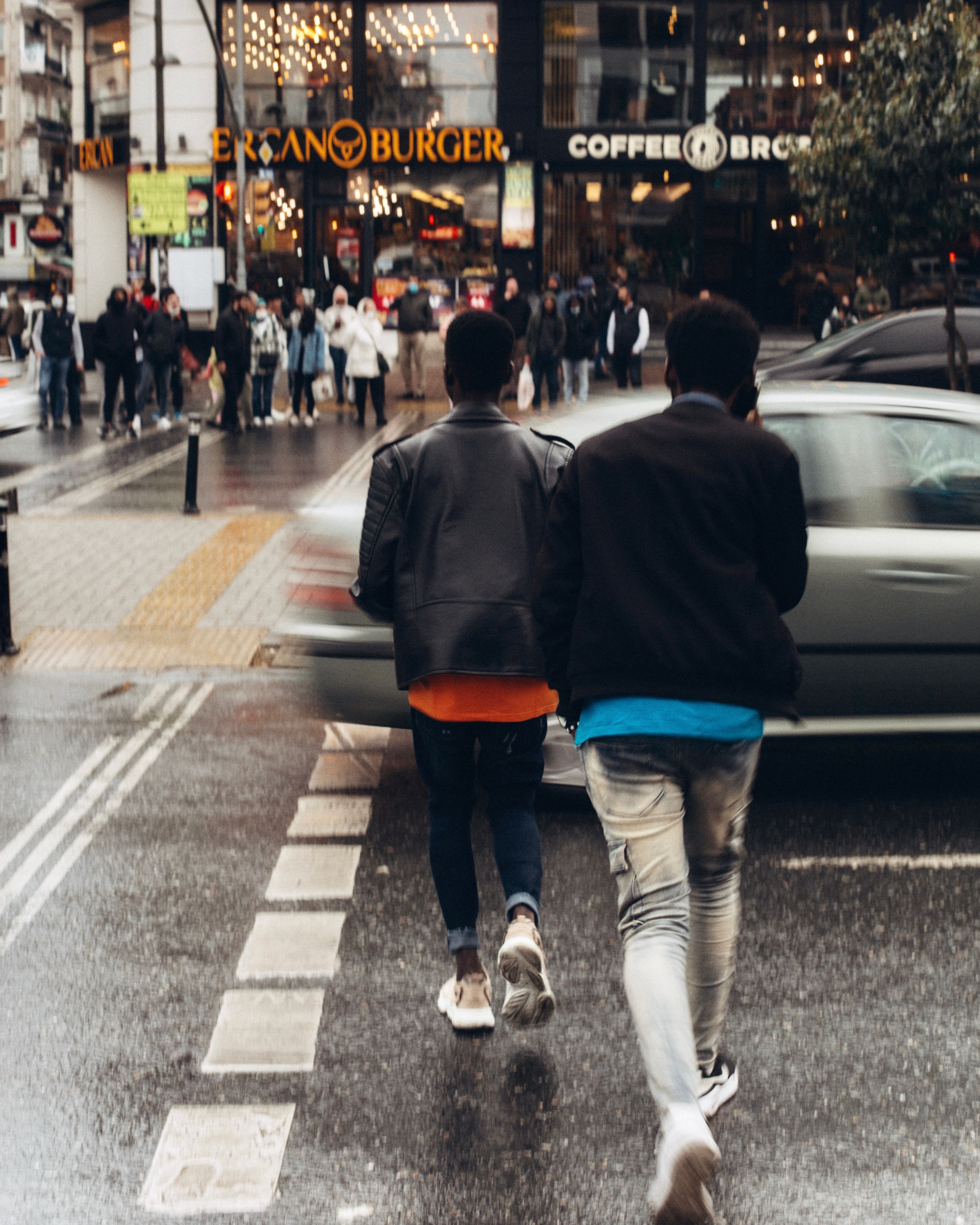 Men Walking on Street in City · Free Stock Photo
