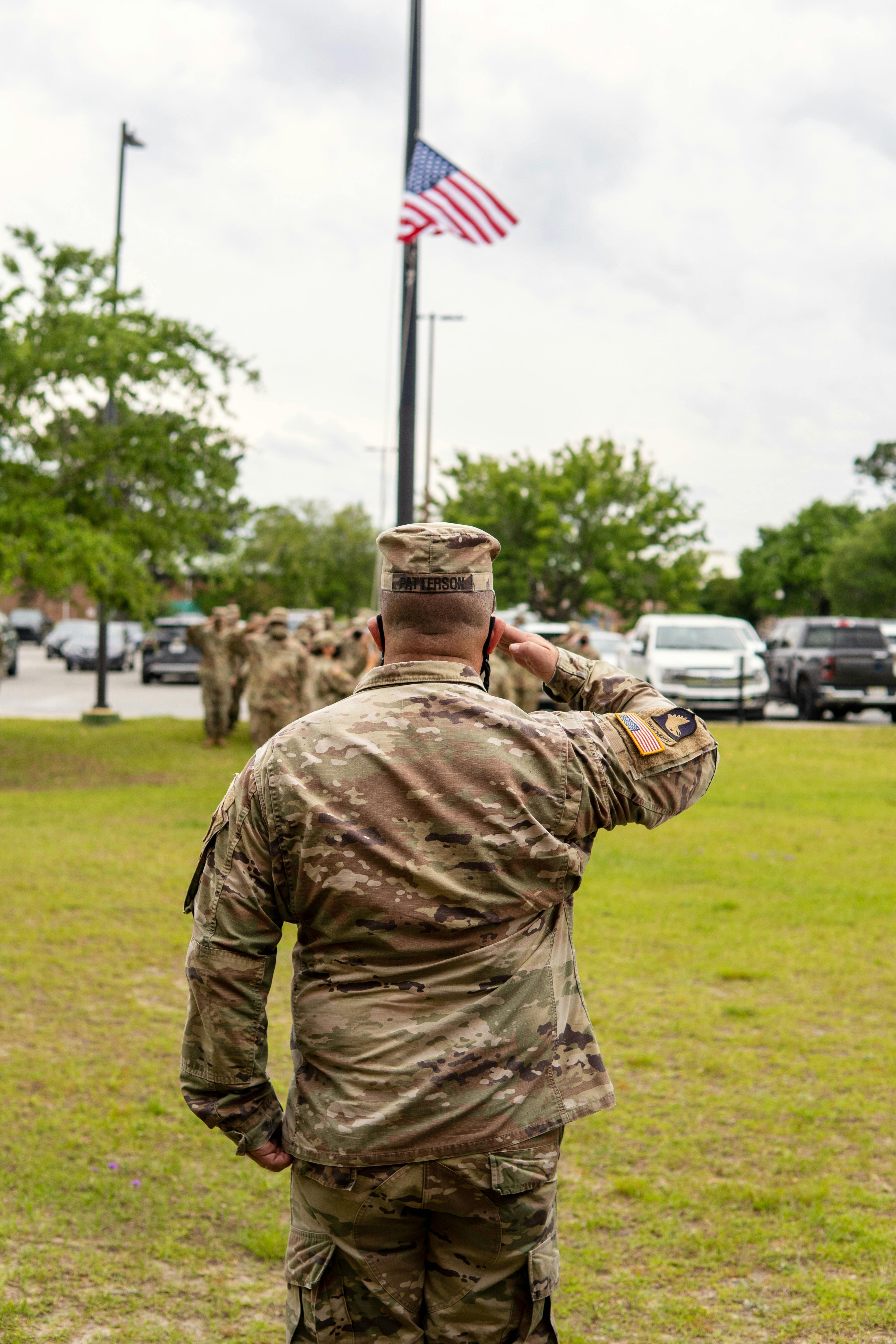 Soldier Saluting