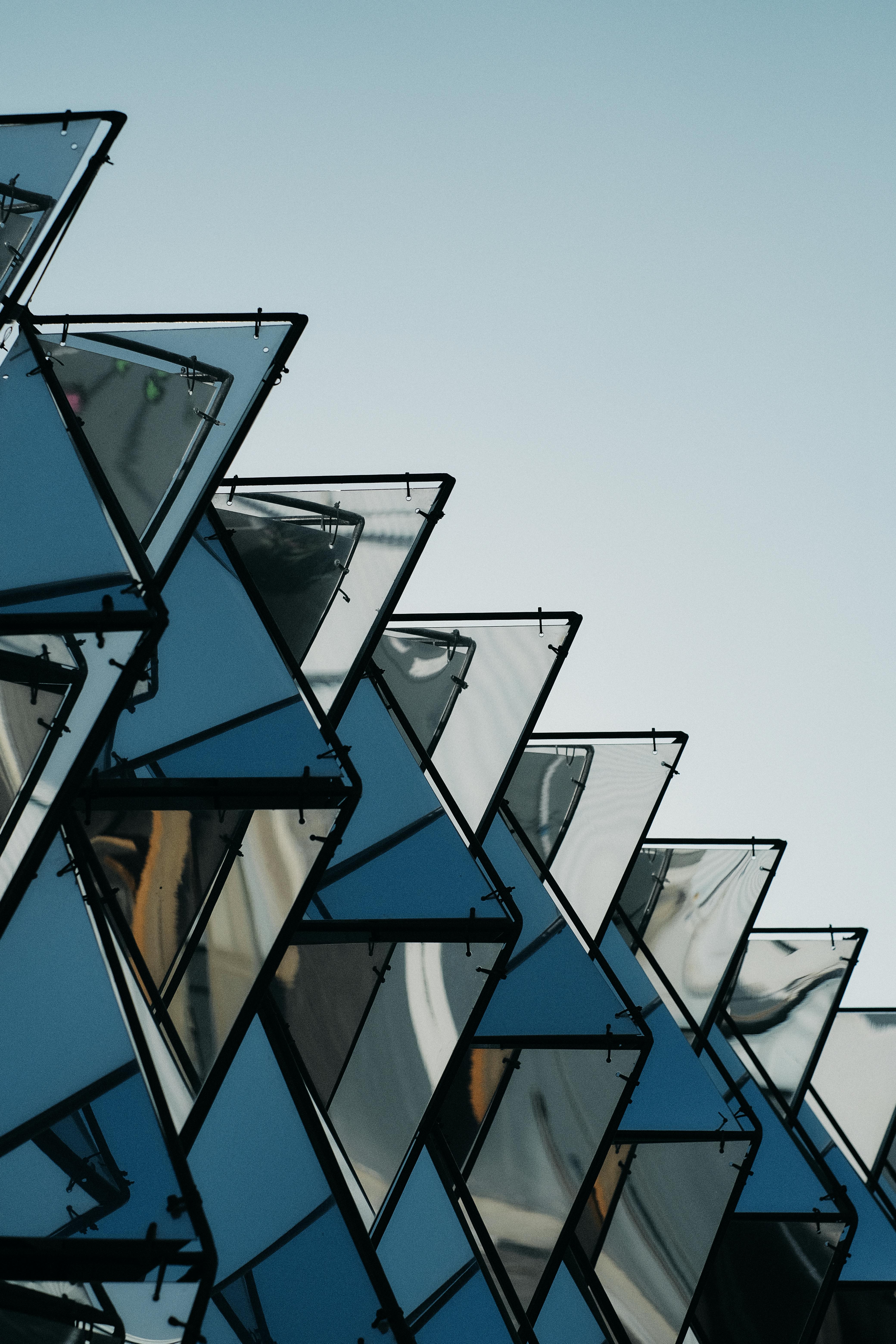 Modern Building Designed with Geometric Patterns · Free Stock Photo