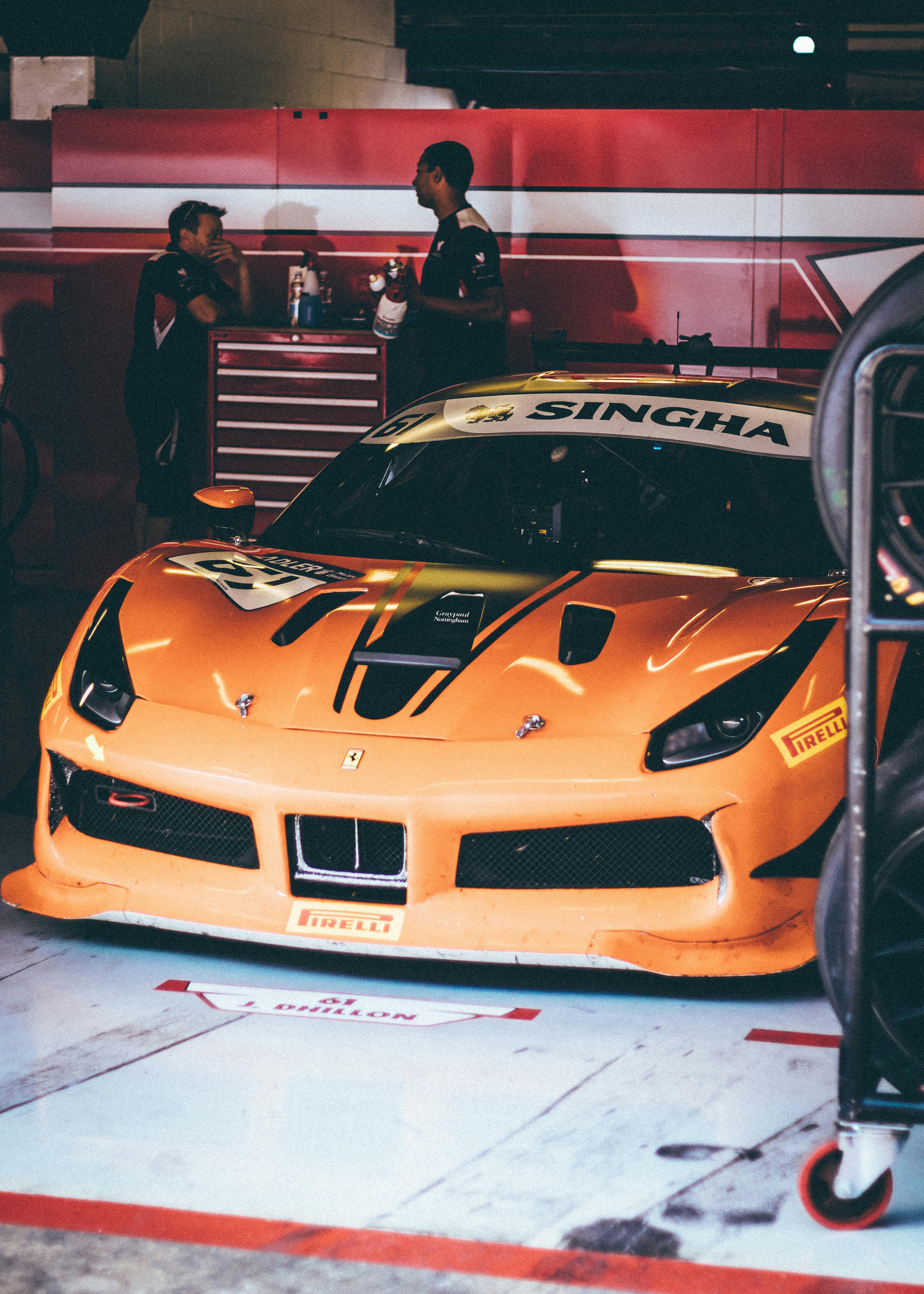 Racing Car Garage · Free Stock Photo