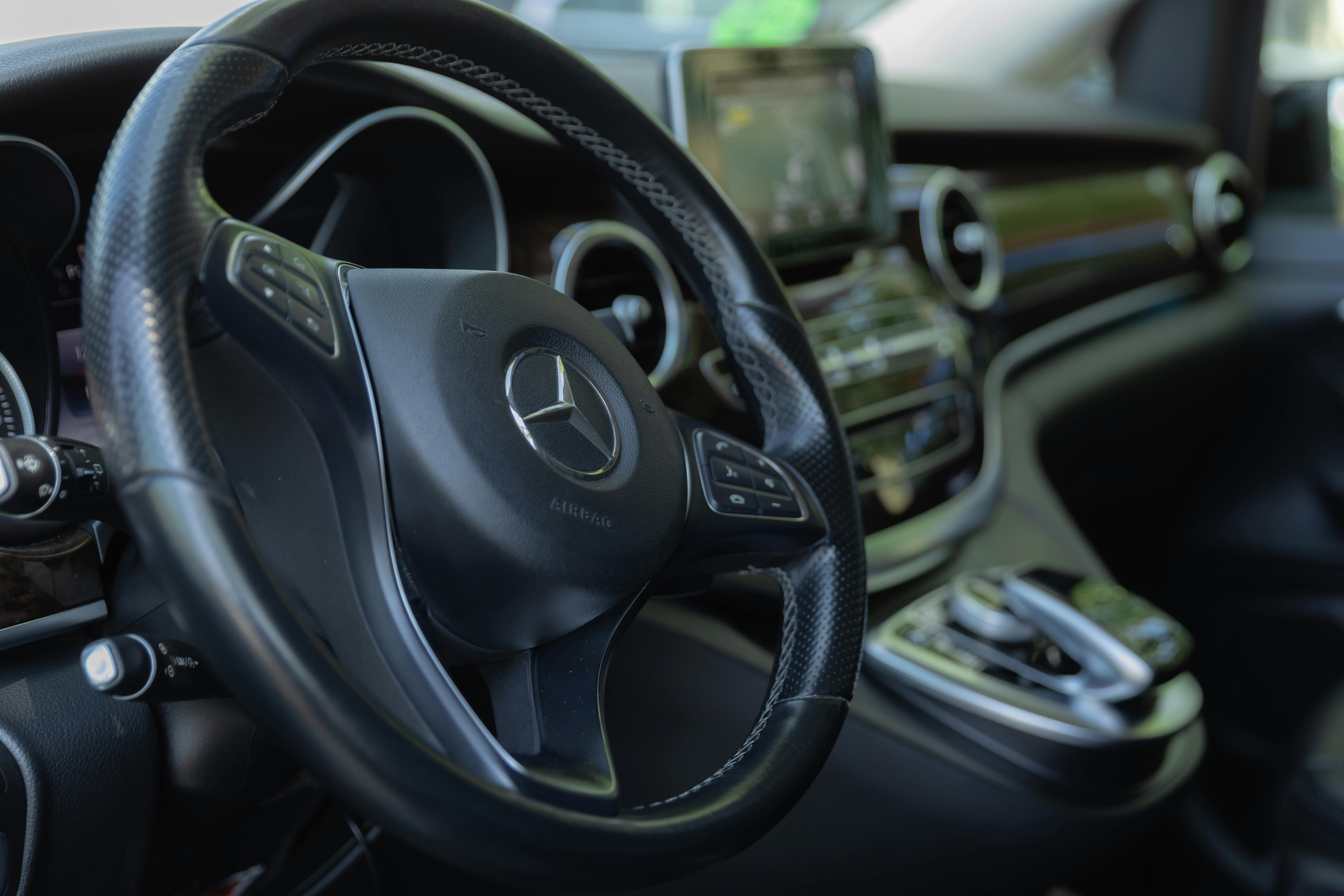 Black Mercedes Benz Steering Wheel · Free Stock Photo