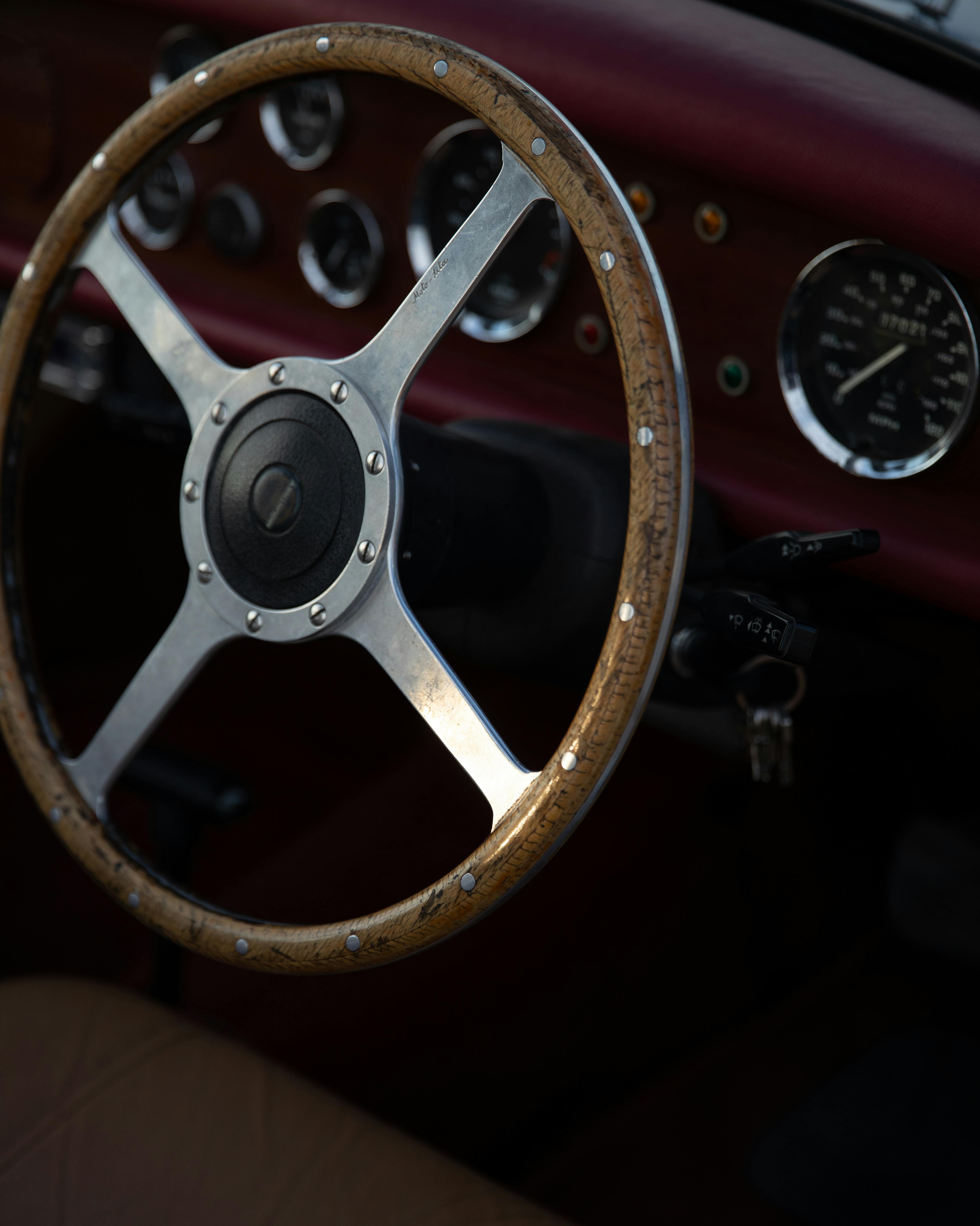 Close up on Hyundai Steering Wheel · Free Stock Photo