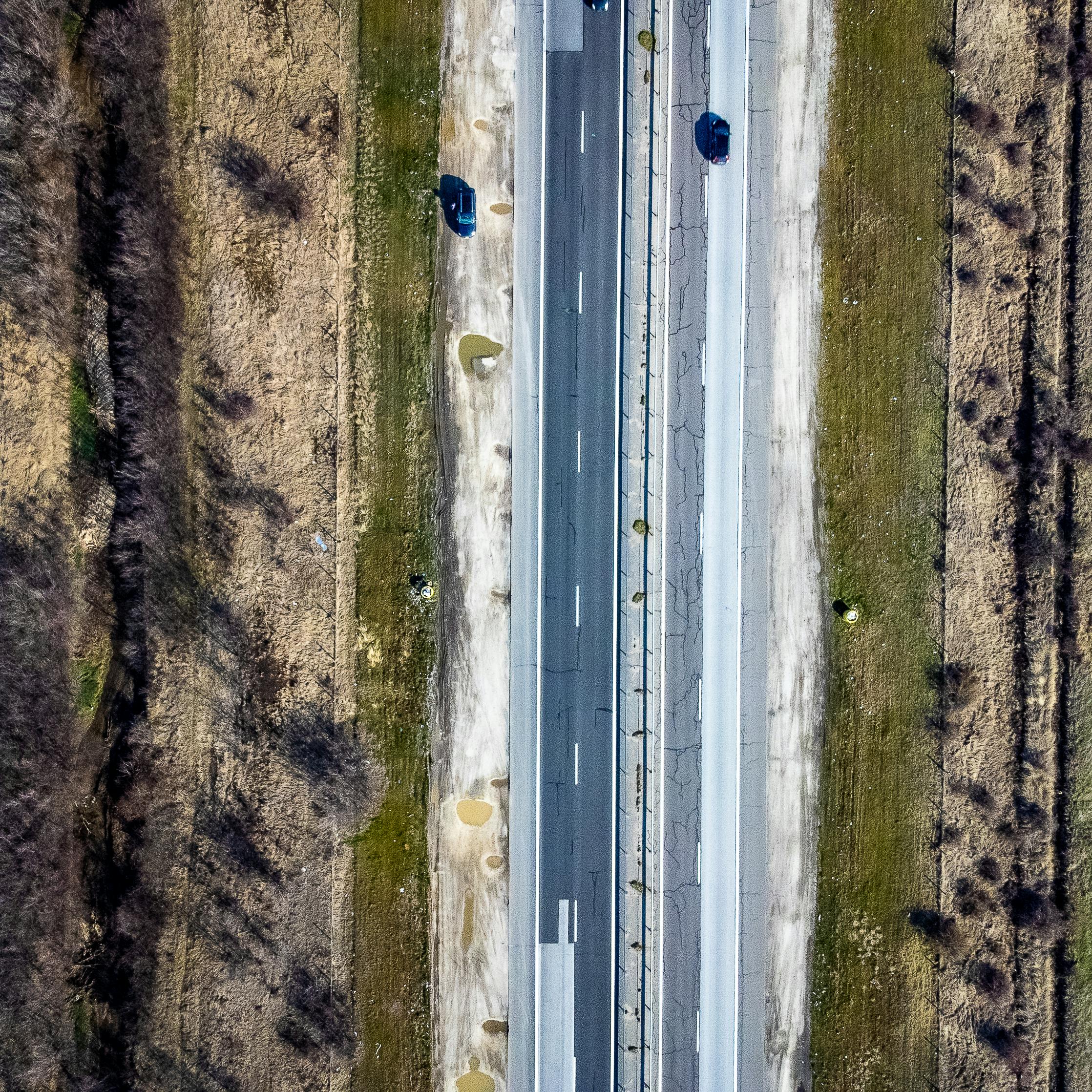 Aerial View of Concrete Road · Free Stock Photo