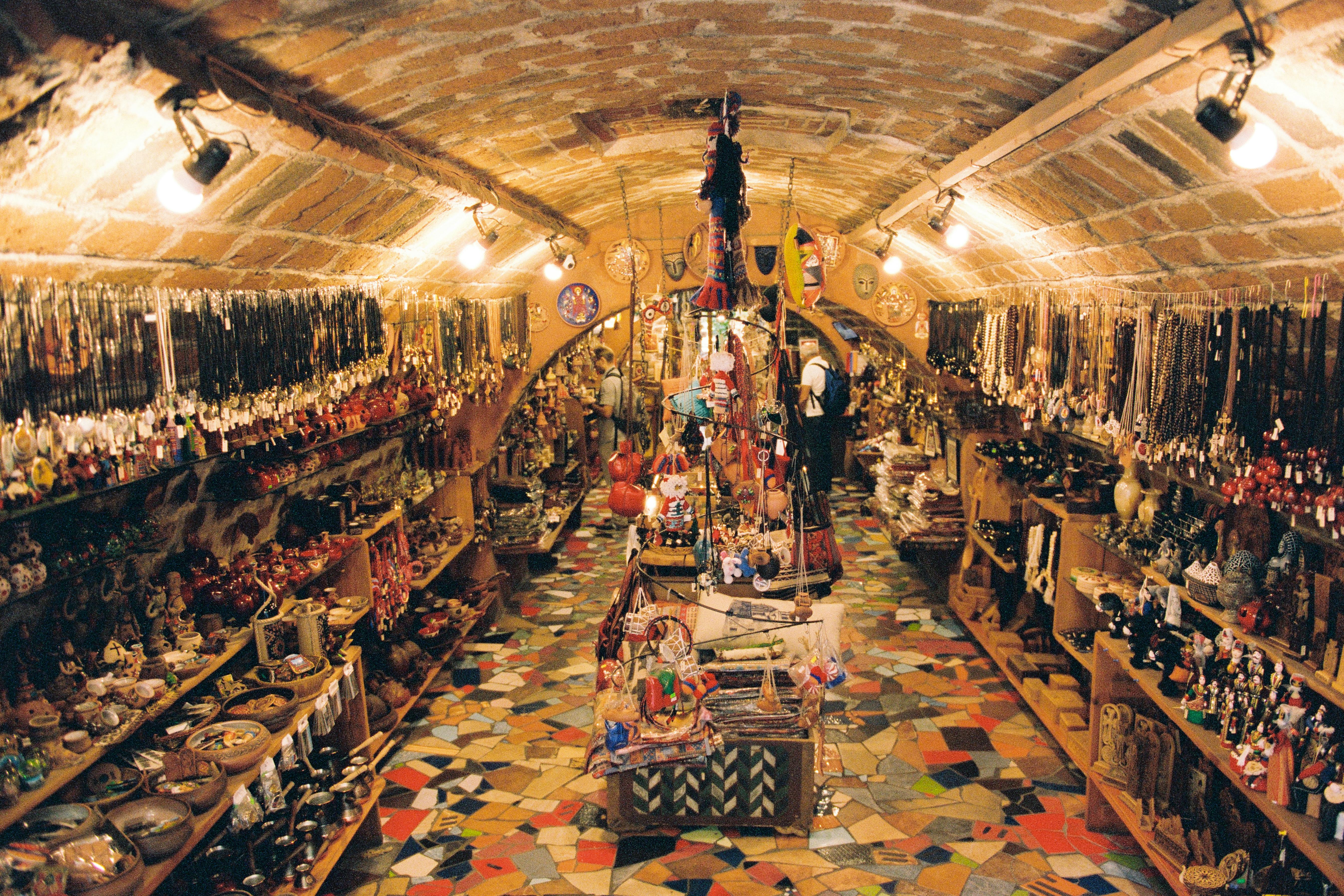 Underground Market with Souvenirs · Free Stock Photo