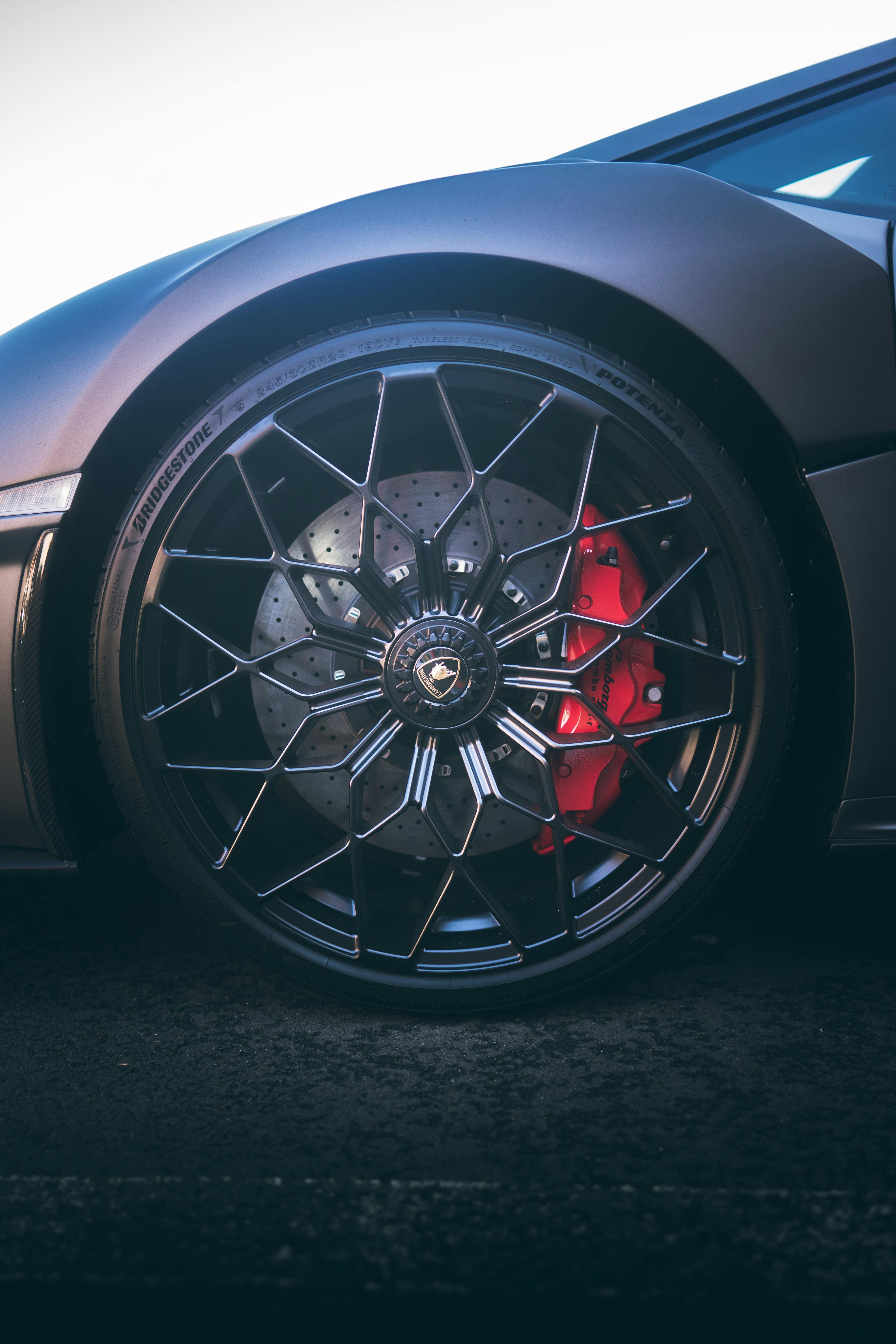 Tire of a Sports Car · Free Stock Photo