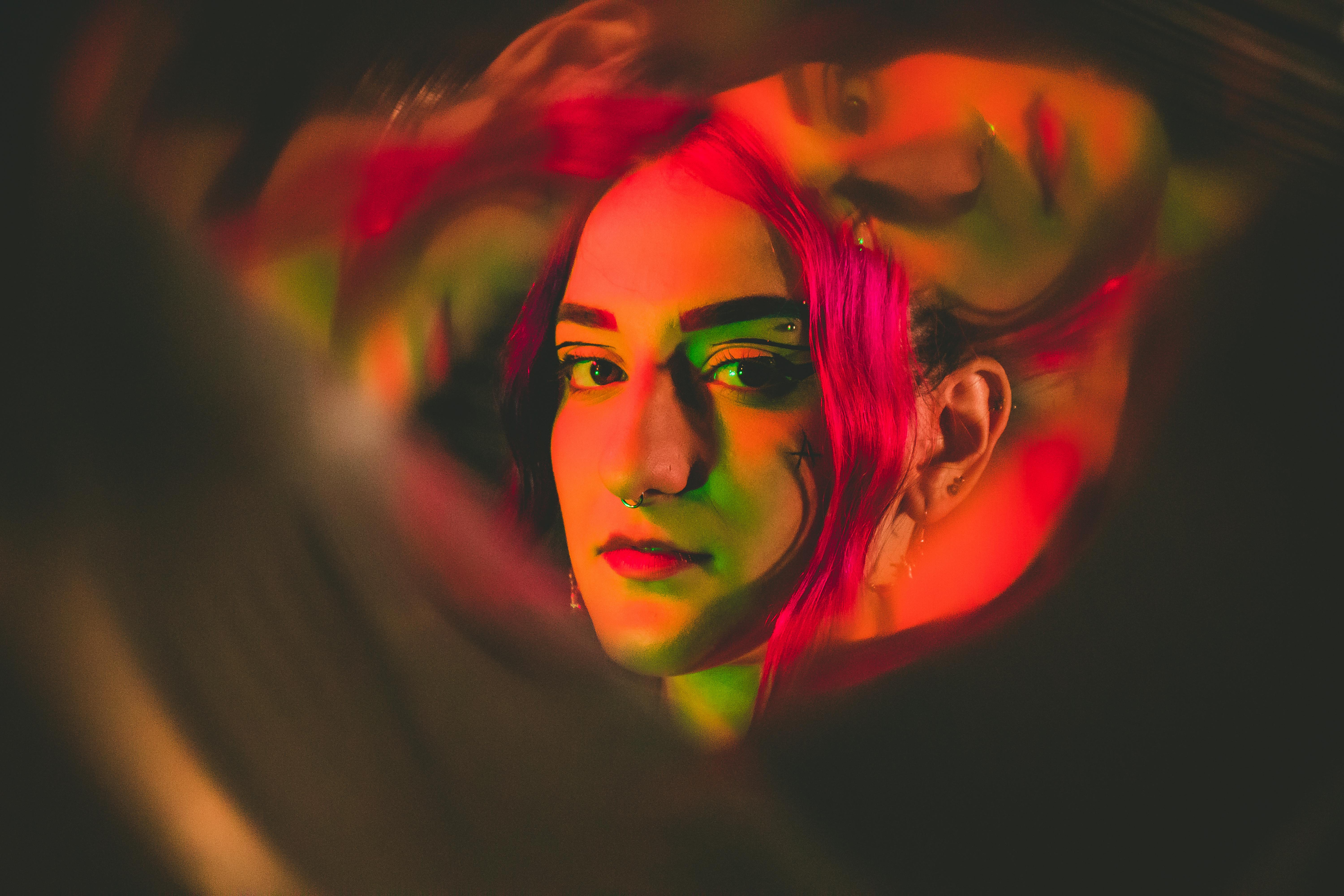 Blurry Mirror Reflection of a Young Woman · Free Stock Photo