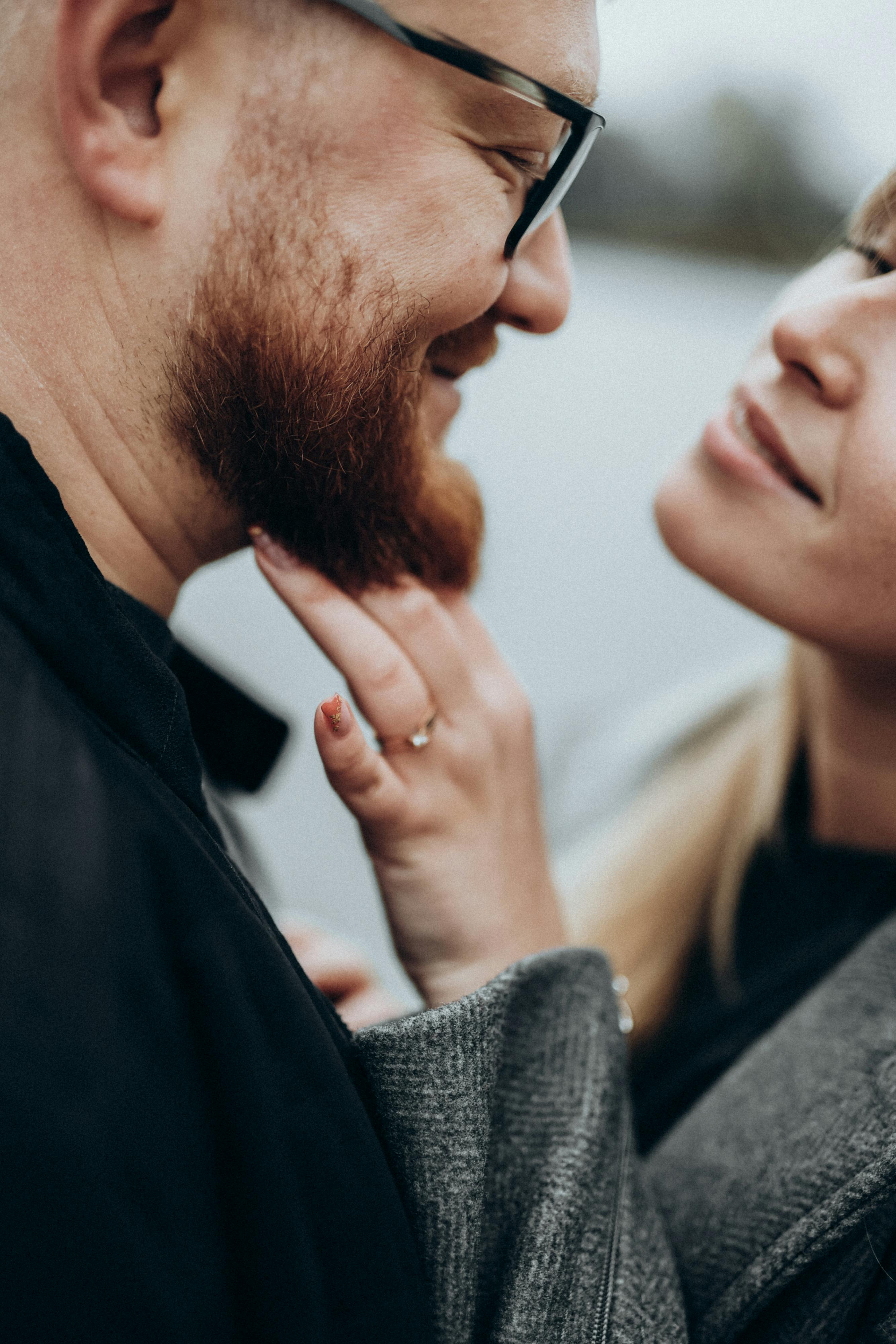 Couple Looking Each Other in the Eyes and Smiling · Free Stock Photo
