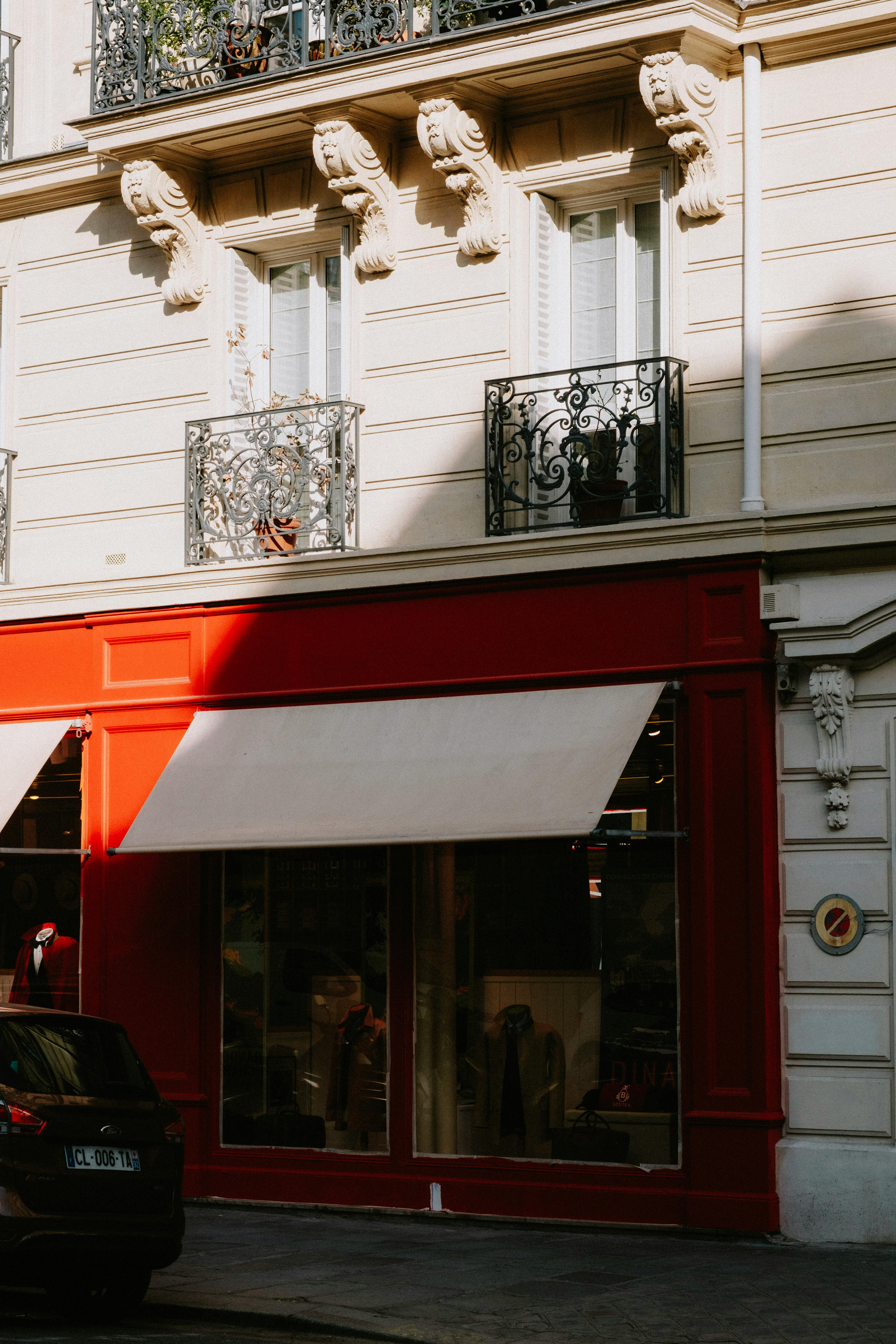 Red and White Store Front · Free Stock Photo