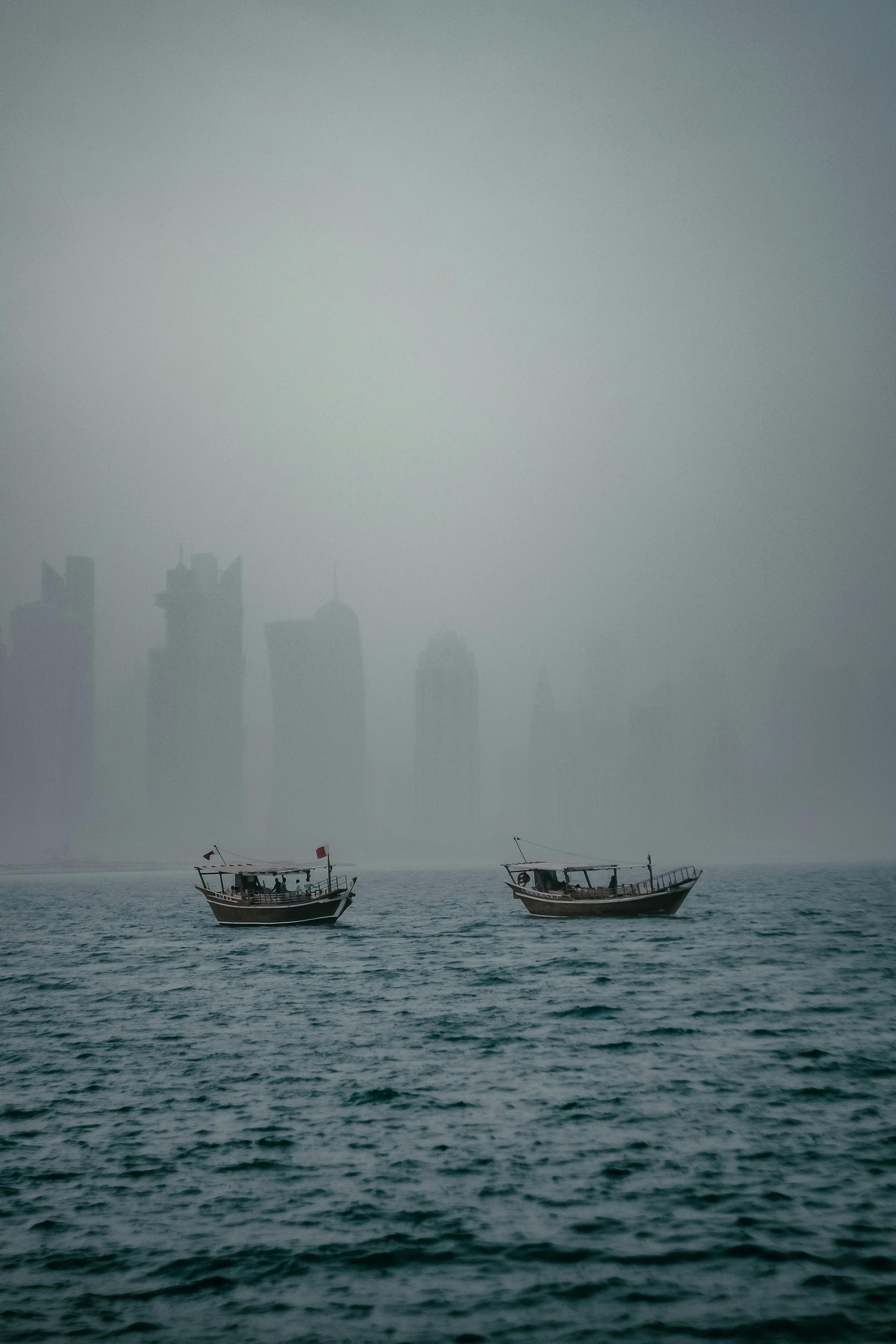 Foggy Dawn in Qatar on Persian Gulf · Free Stock Photo